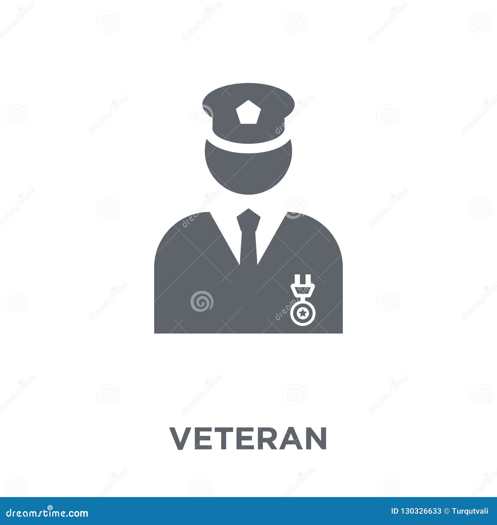 Veteran Icon Vector. Trendy Flat Veteran Icon From Army And War ...