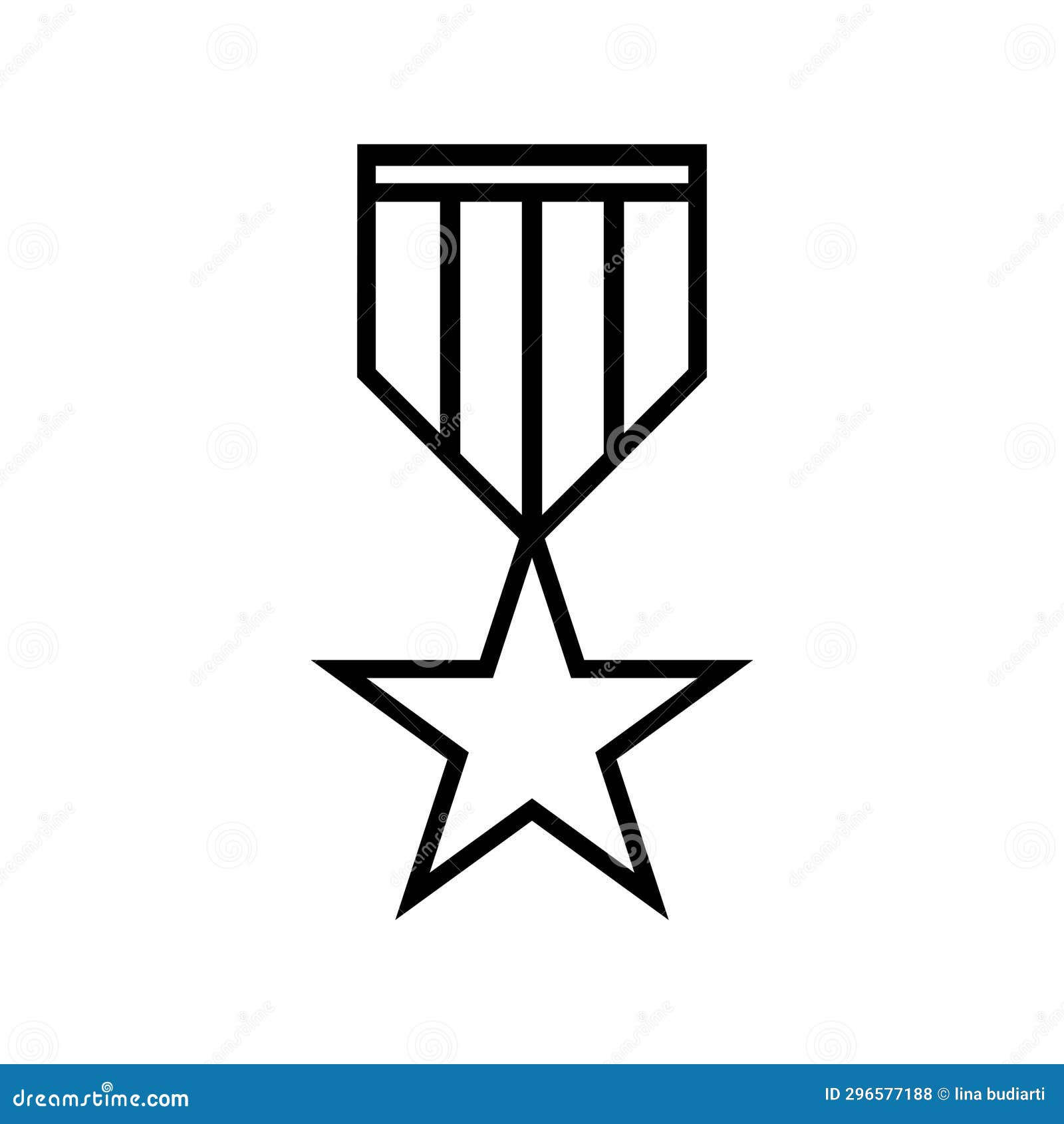 Veteran icon vector stock vector. Illustration of line - 296577188