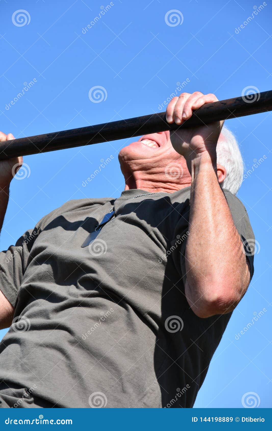 Veteran and Muscles Exercising Stock Image - Image of fitness, muscle ...