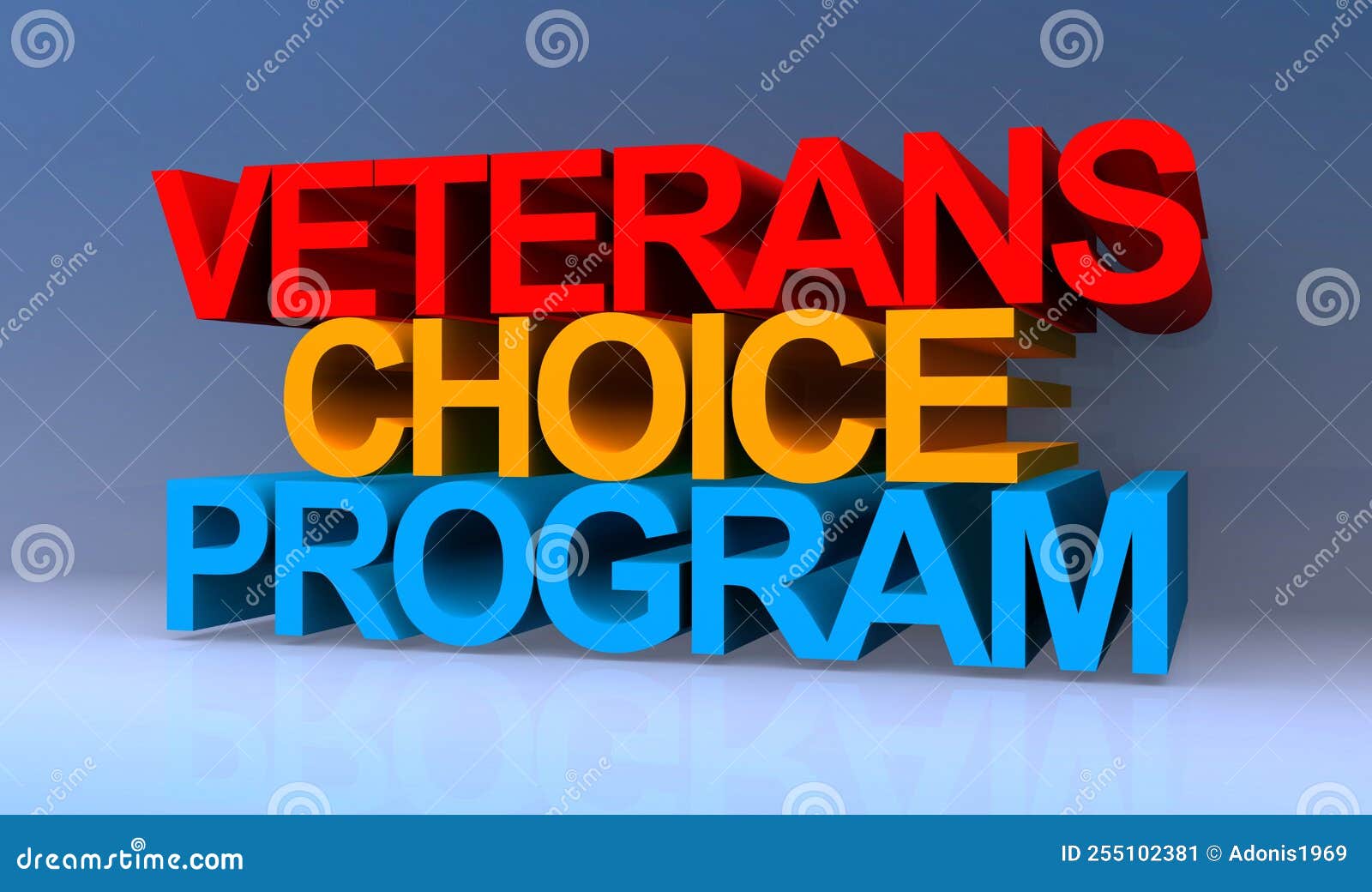 Veterans Choice Program on Blue Stock Image - Image of american, affair ...