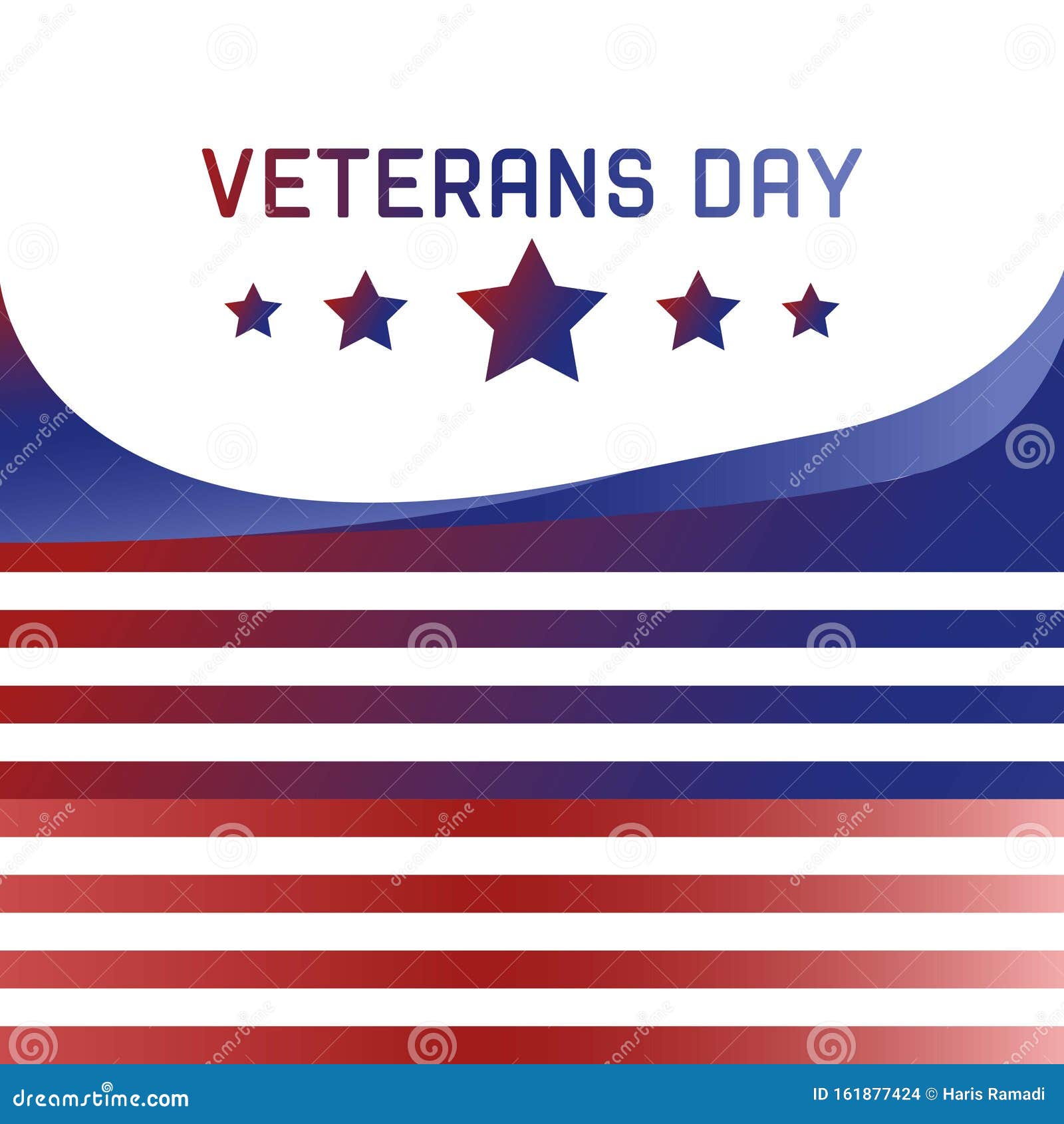 Veterans Day Banner Honoring All Who Served Stock Vector - Illustration ...
