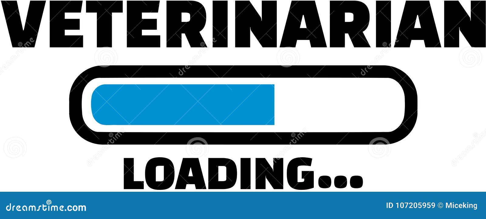 Veterinarian Loading bar stock vector. Illustration of logo - 107205959