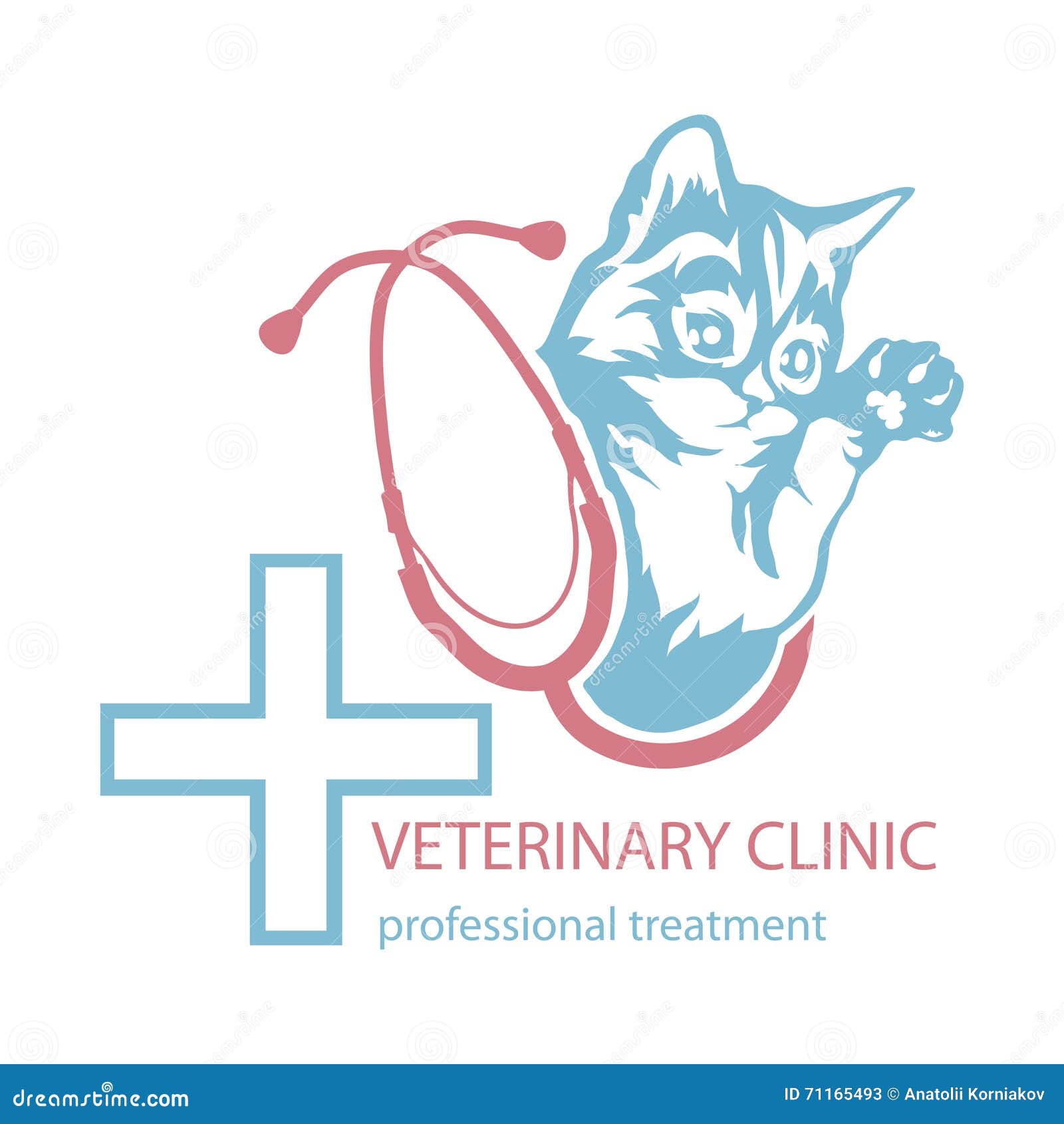 Veterinary Clinic logo stock vector. Illustration of love - 71165493