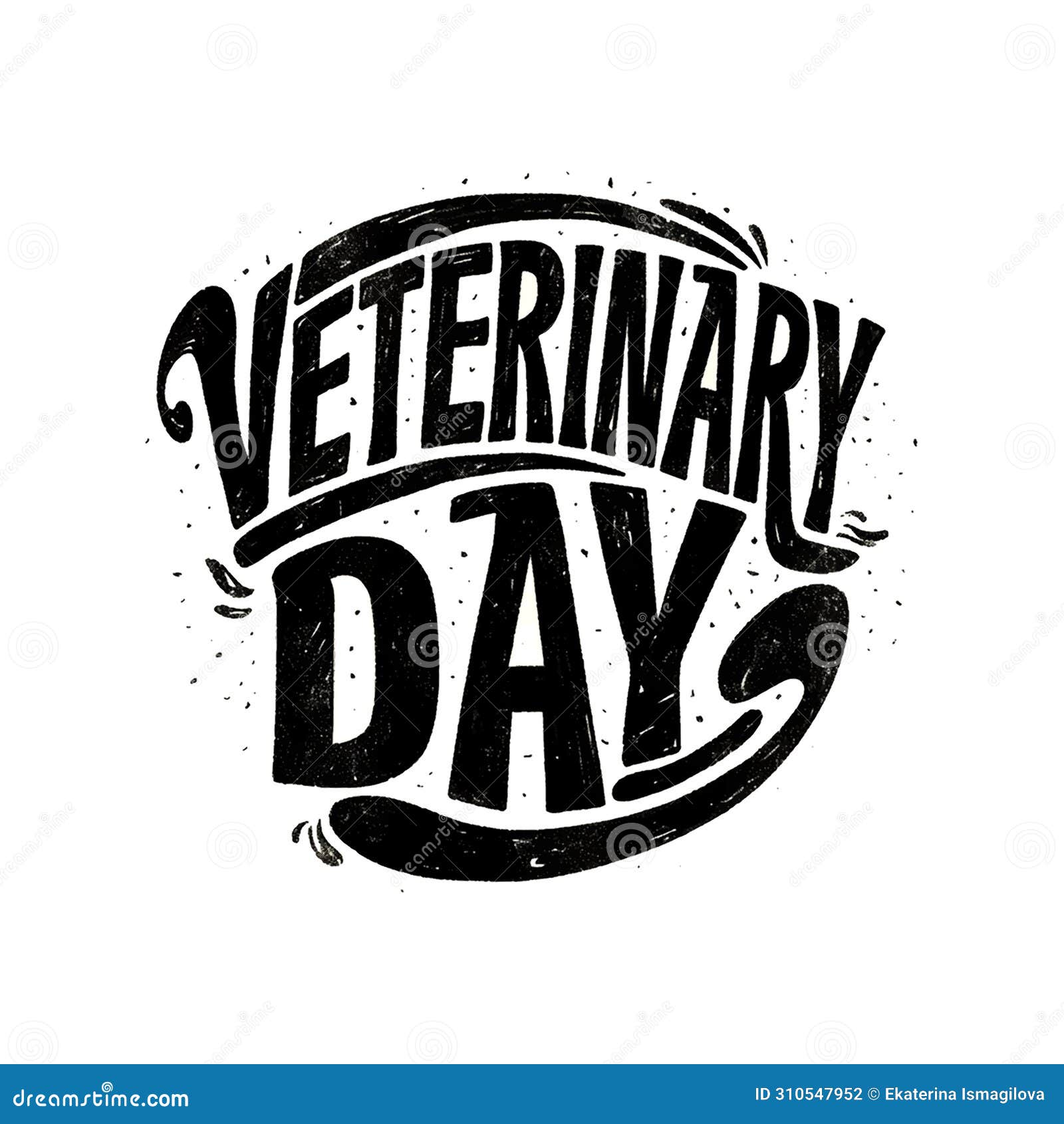 Veterinary Day Logo Text Lettering Vector Art Stock Vector ...