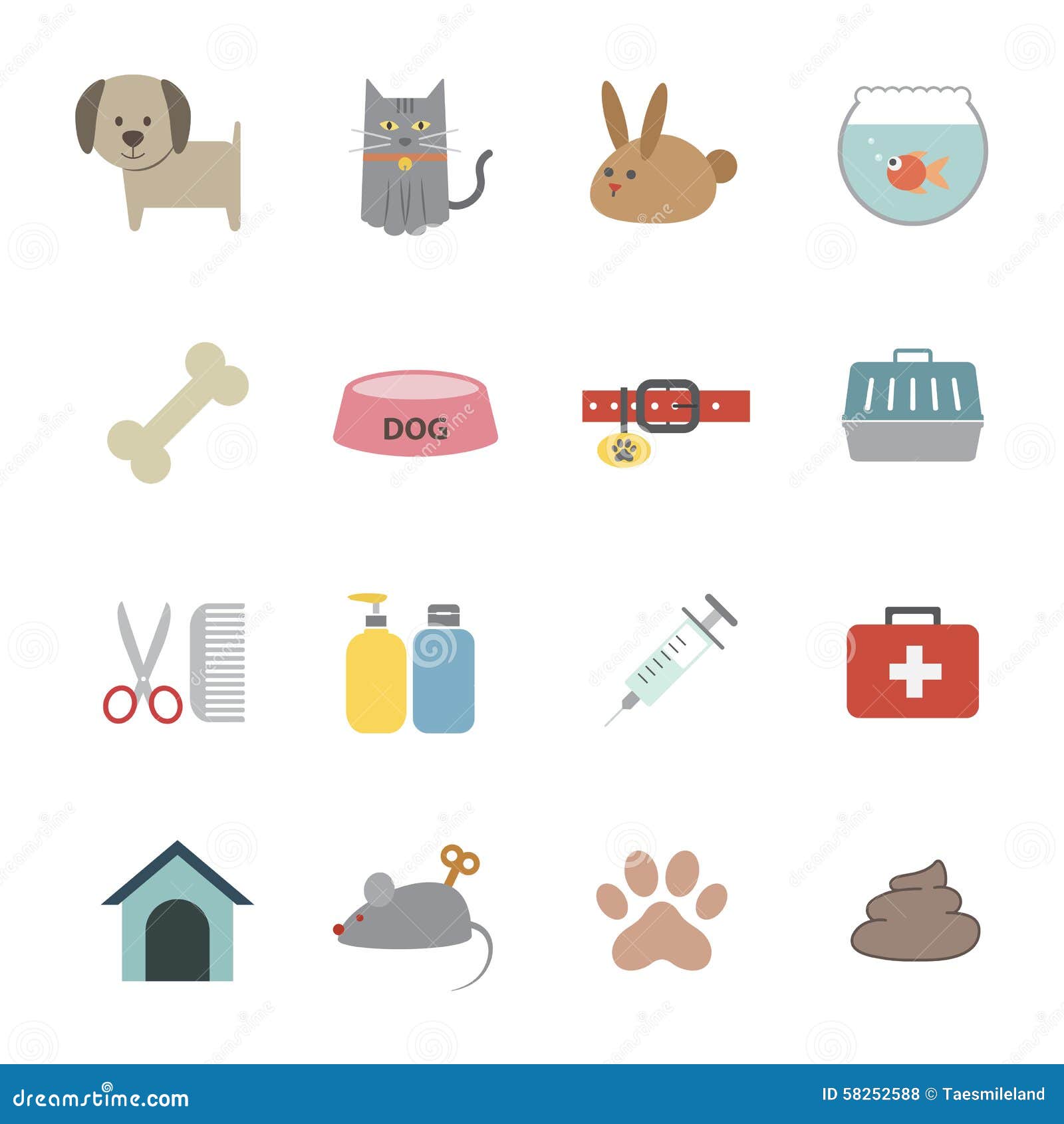 Veterinary icon stock illustration. Illustration of cartoon - 58252588