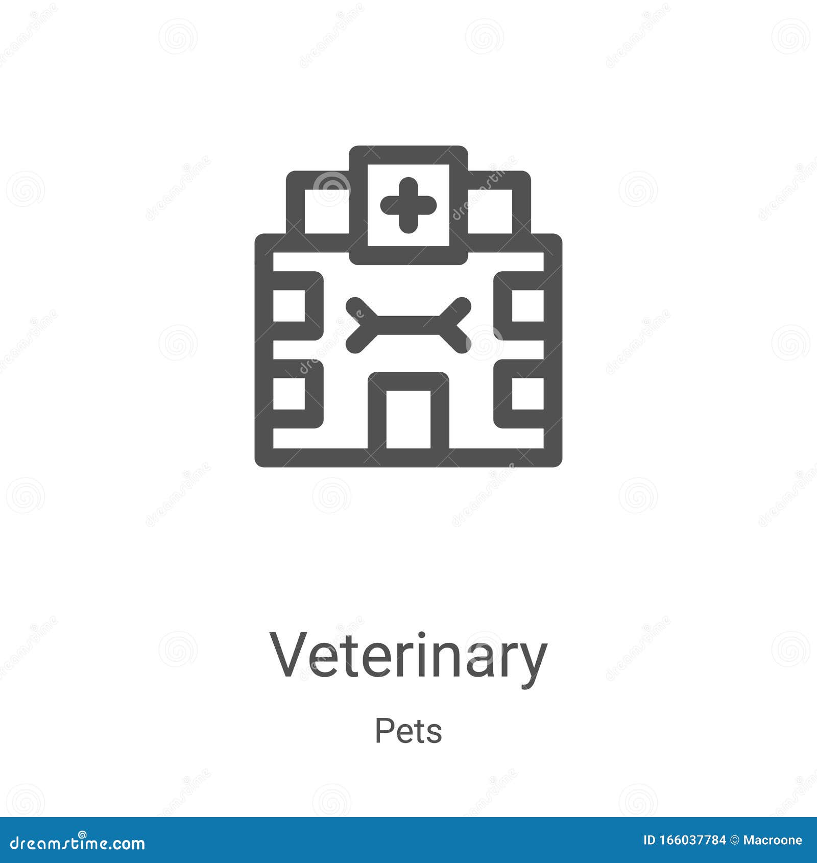 Veterinary Icon Vector from Pets Collection. Thin Line Veterinary ...