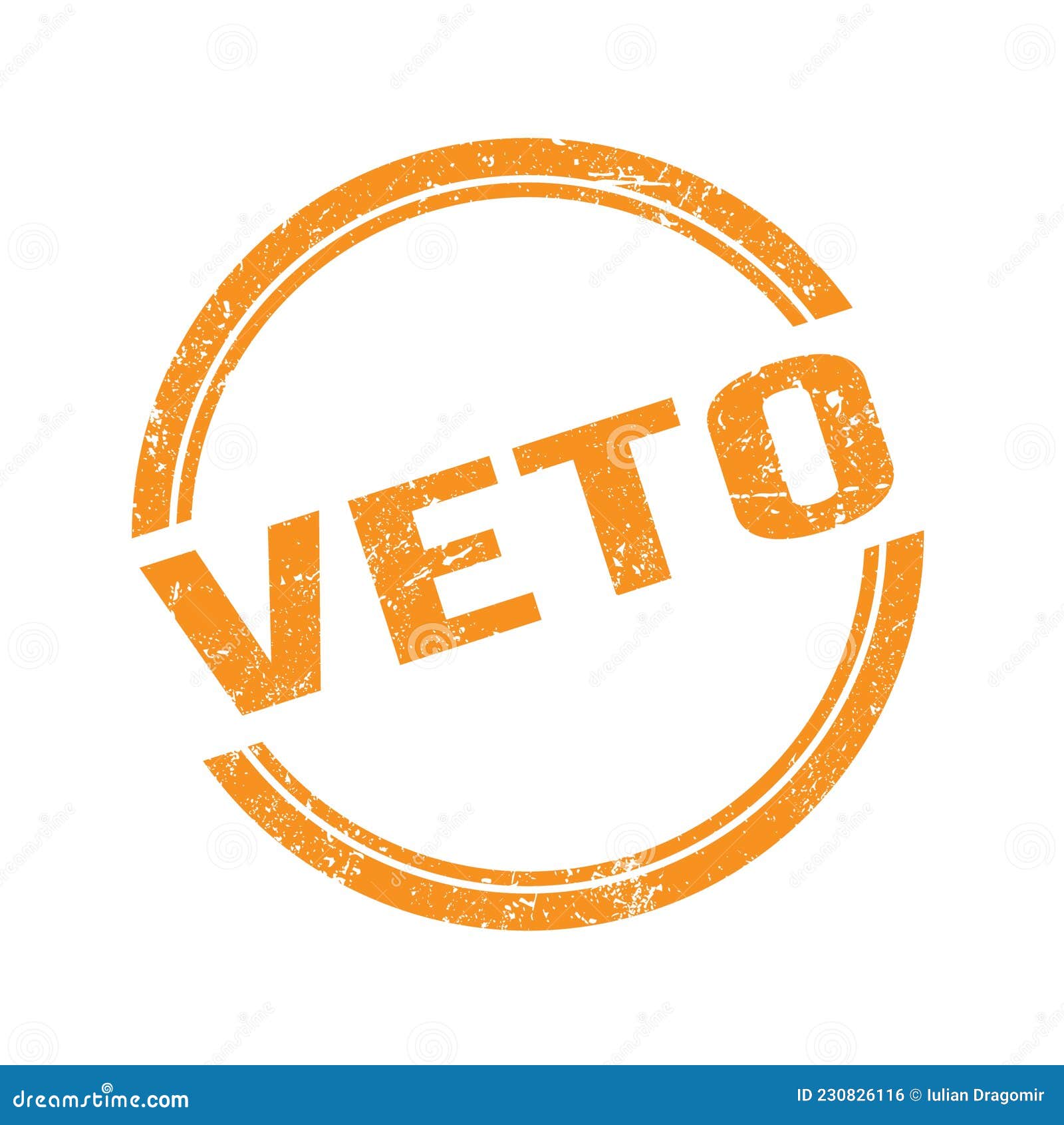 VETO Text Written on Orange Grungy Round Stamp Stock Illustration ... VETO Text Written on Orange Grungy Round Stamp Stock Illustration ...
