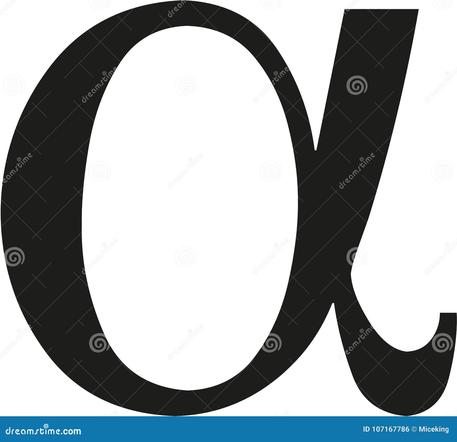 Vetor alfa do sinal ilustração do vetor. Ilustração de alfa - 107167786