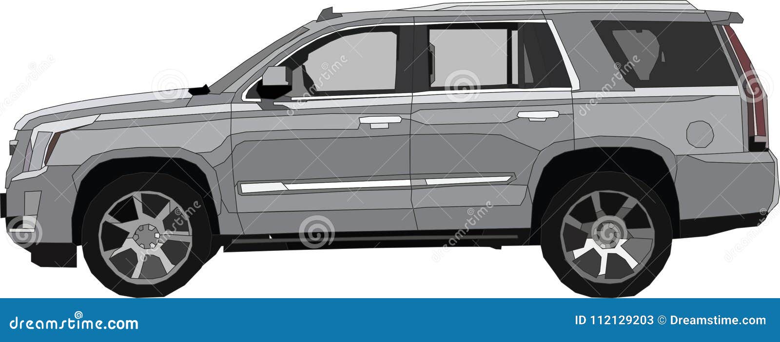 Vetor Cadillac Escalade ilustração do vetor. Ilustração de vetor ...