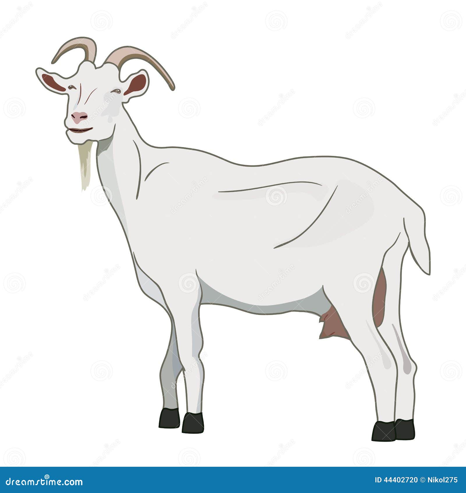 Vetor da cabra ilustração do vetor. Ilustração de fundo - 44402720