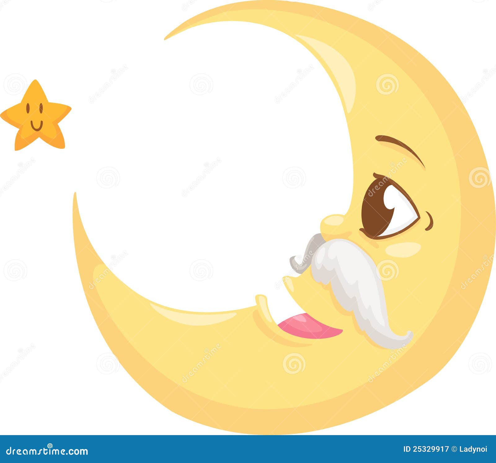 Vetor da lua ilustração do vetor. Ilustração de luar - 25329917