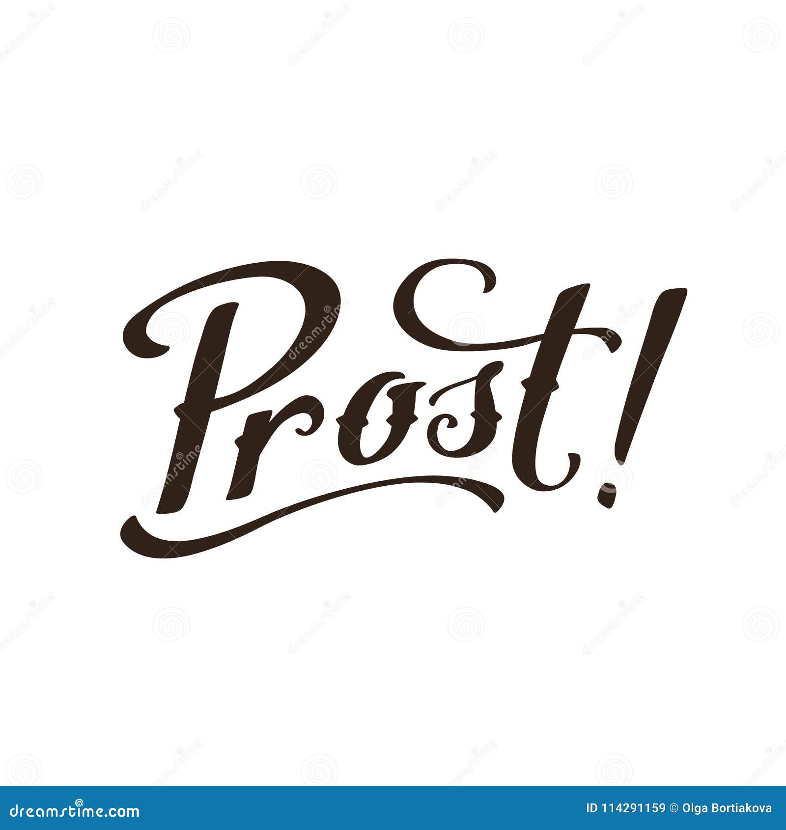 Vetor da palavra de Prost ilustração do vetor. Ilustração de isolado ...