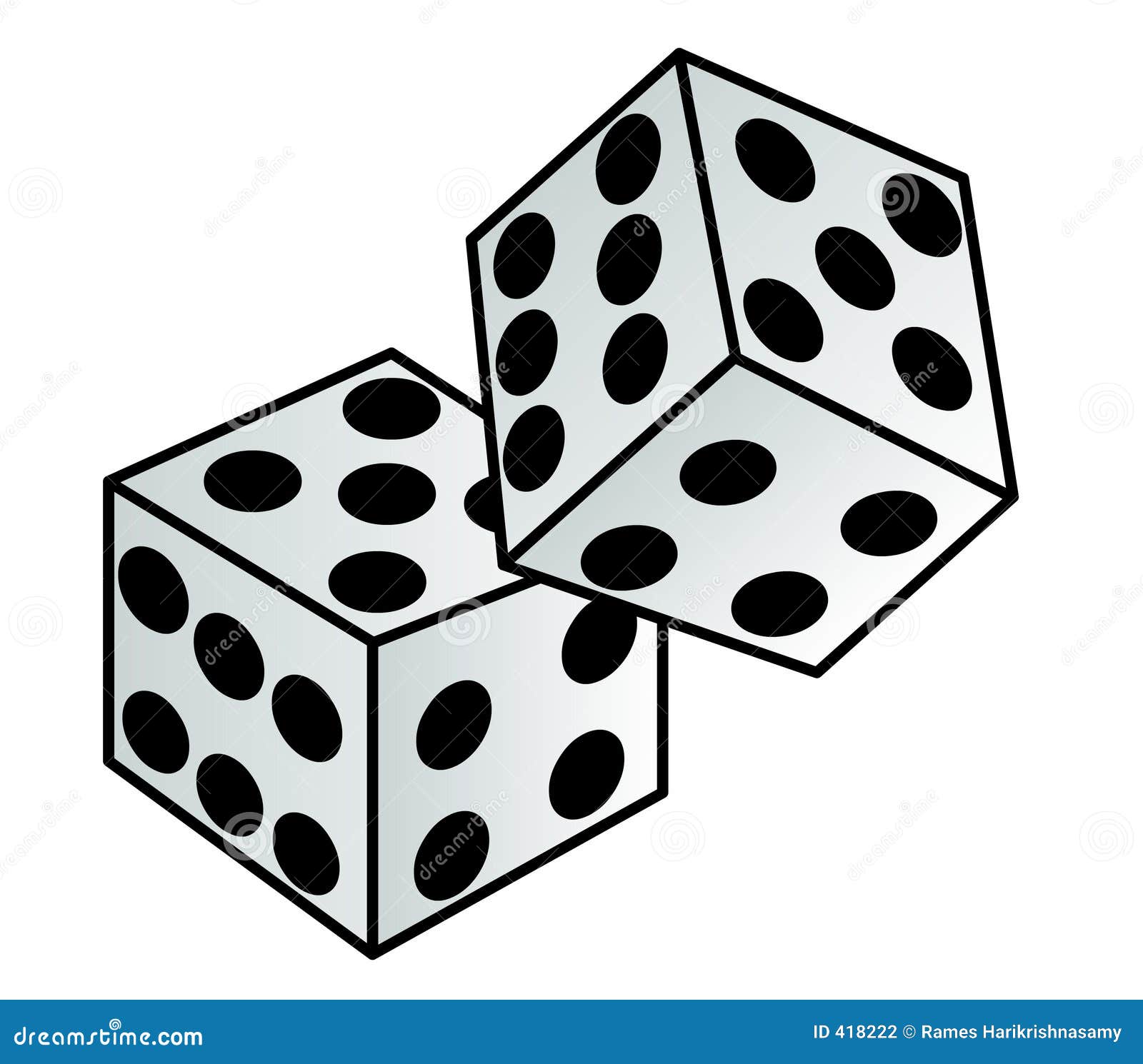 Vetor - dado ilustração stock. Ilustração de oportunidade - 418222