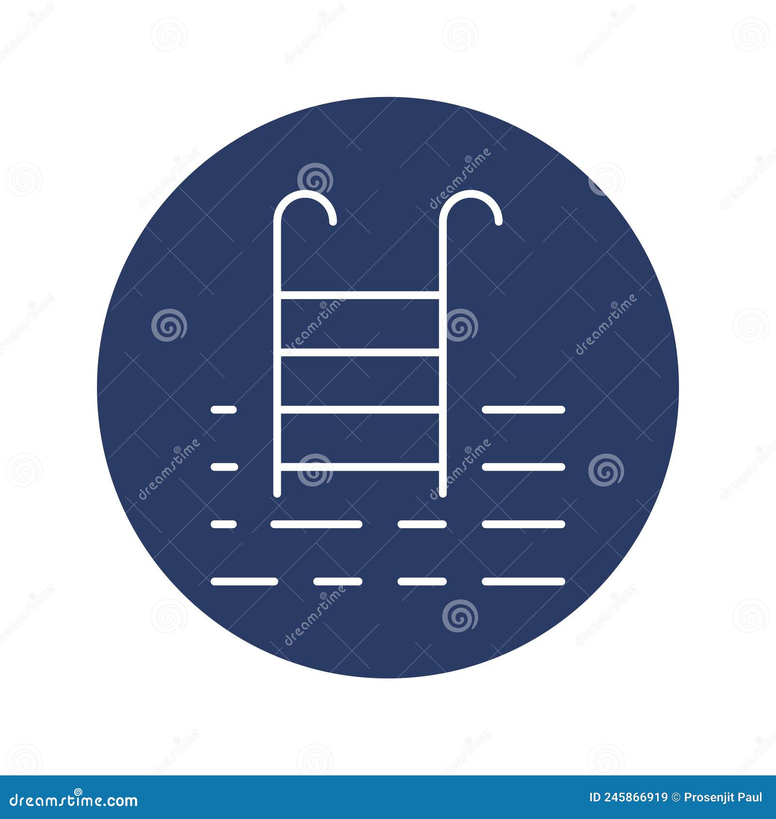 Vetor Das Escadas Da Piscina Ilustração do Vetor - Ilustração de ...