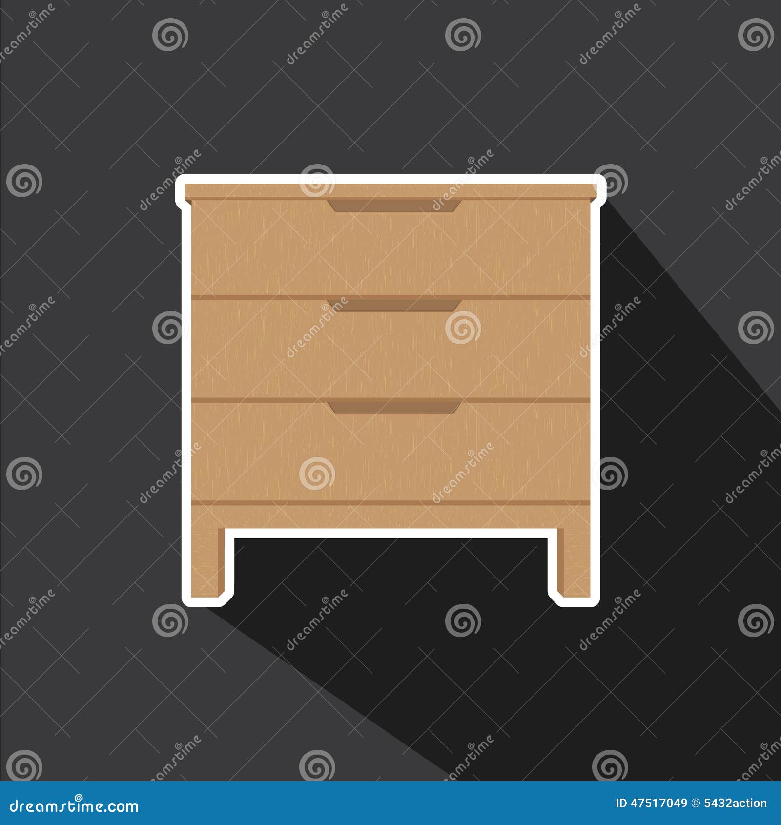 Vetor das gavetas ilustração stock. Ilustração de aberto - 47517049