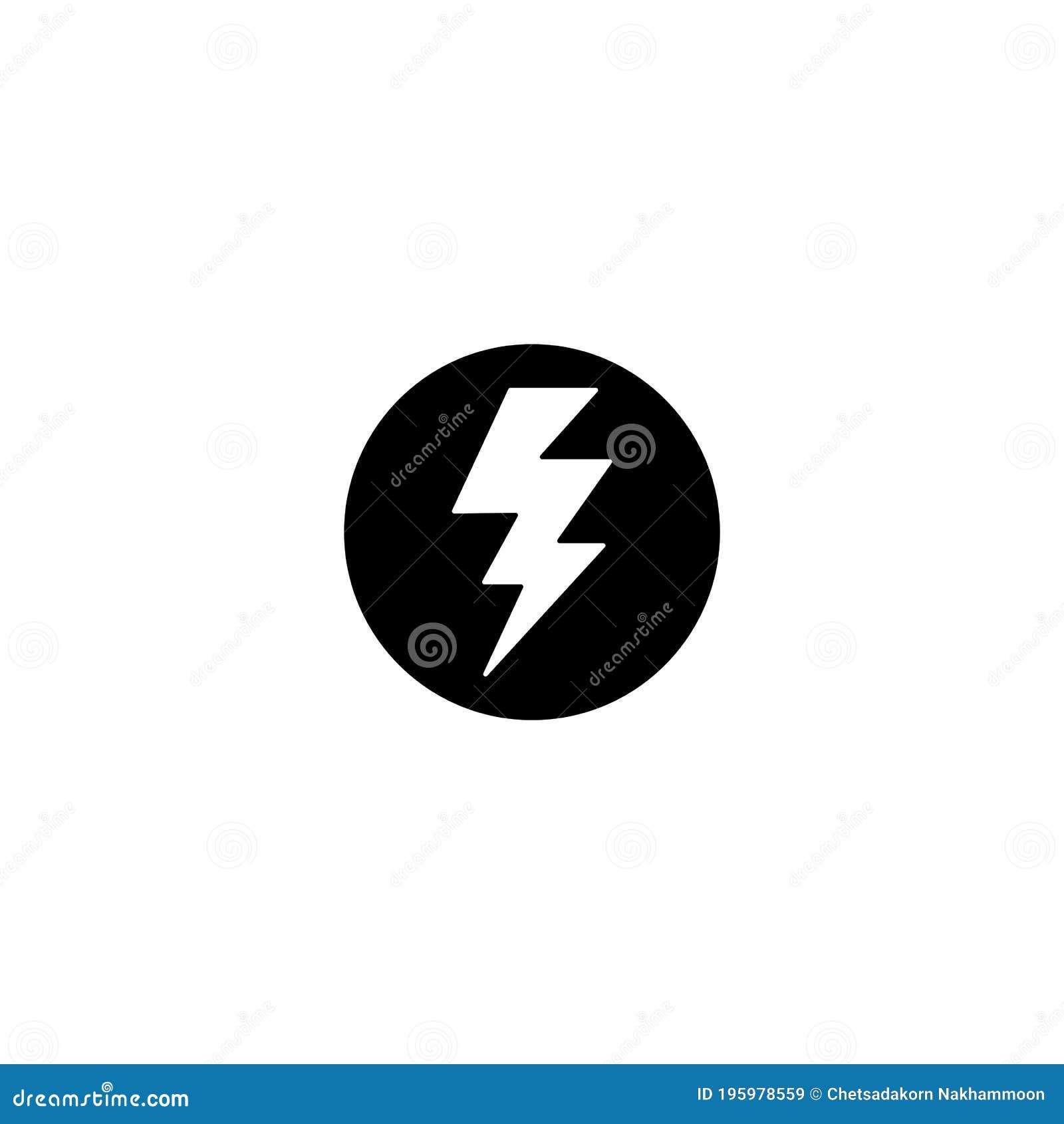 Vetor De ícone De Raio Isolado Em Branco Ilustração do Vetor ...