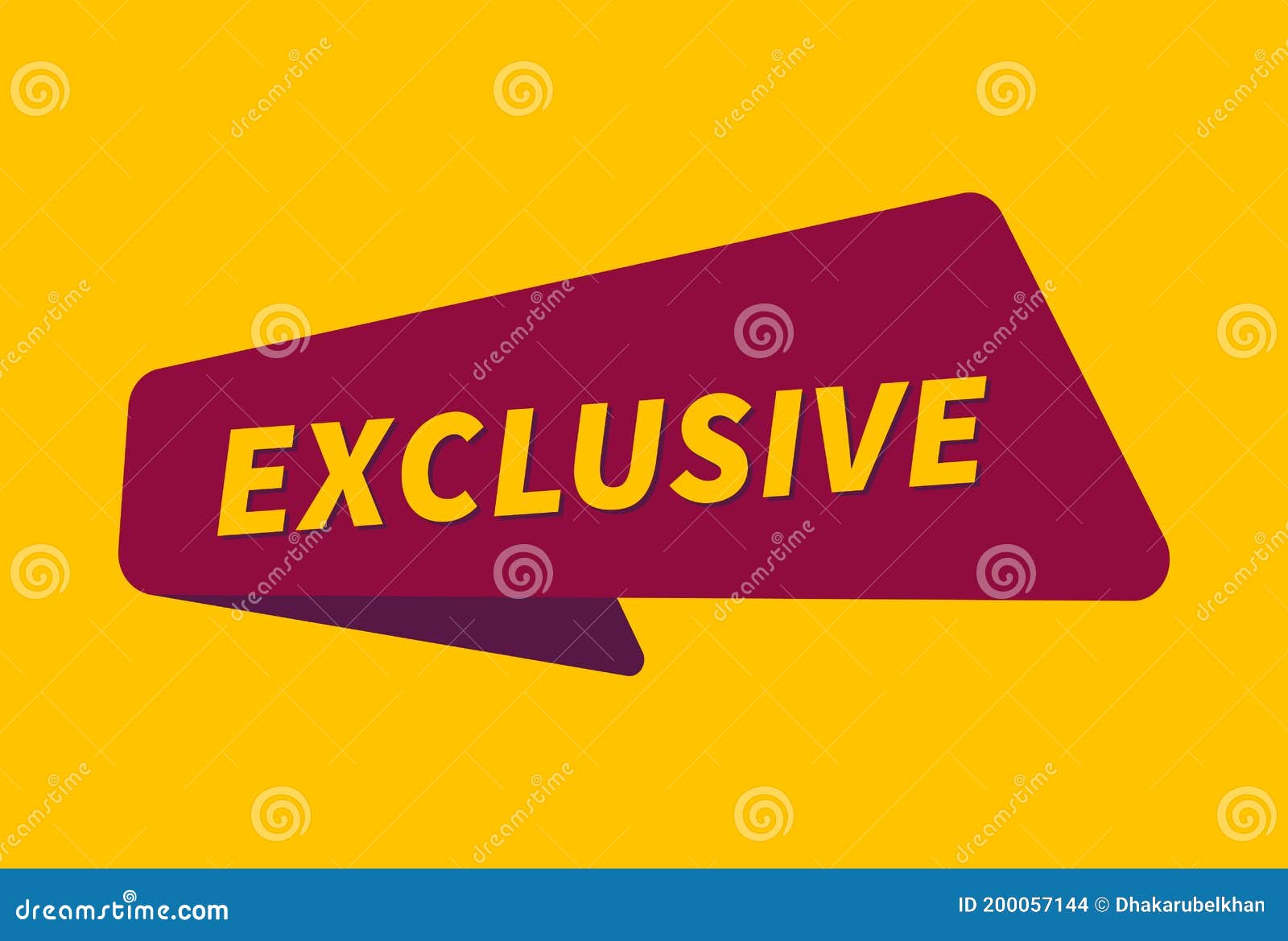 Vetor De Banner Exclusivo, Imagem Exclusiva Ilustração do Vetor ...