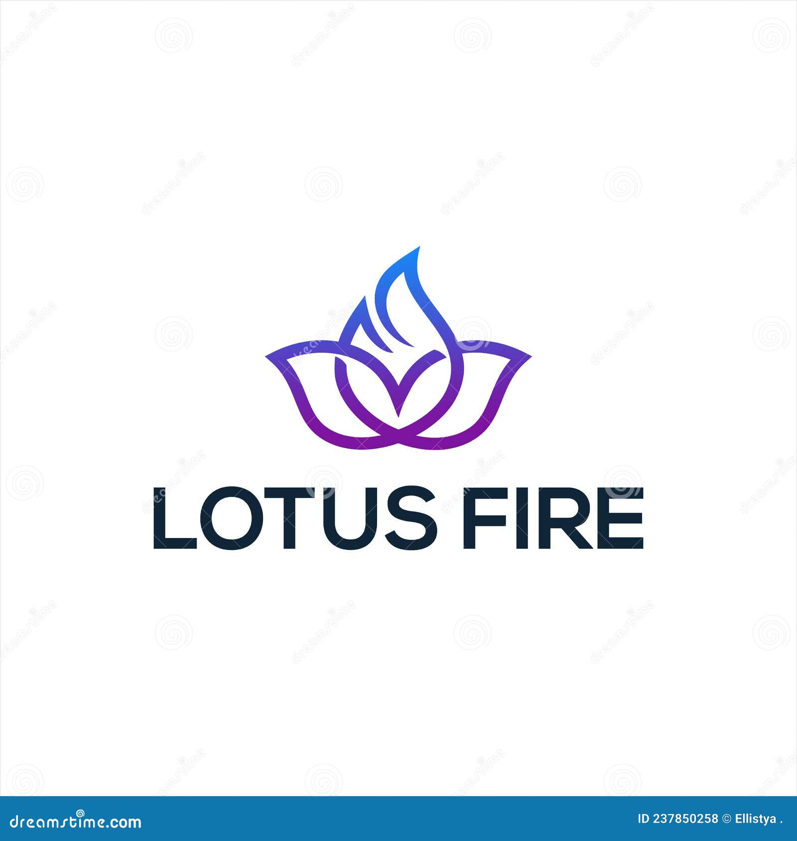 Vetor De Desenho Do Logotipo Do Lotus Fire Ilustração Stock ...
