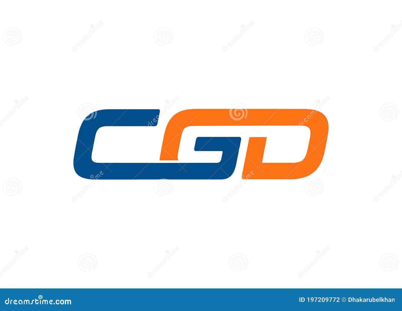 Vetor De Design Do Logotipo Da Letra Cgd Ilustração do Vetor ...