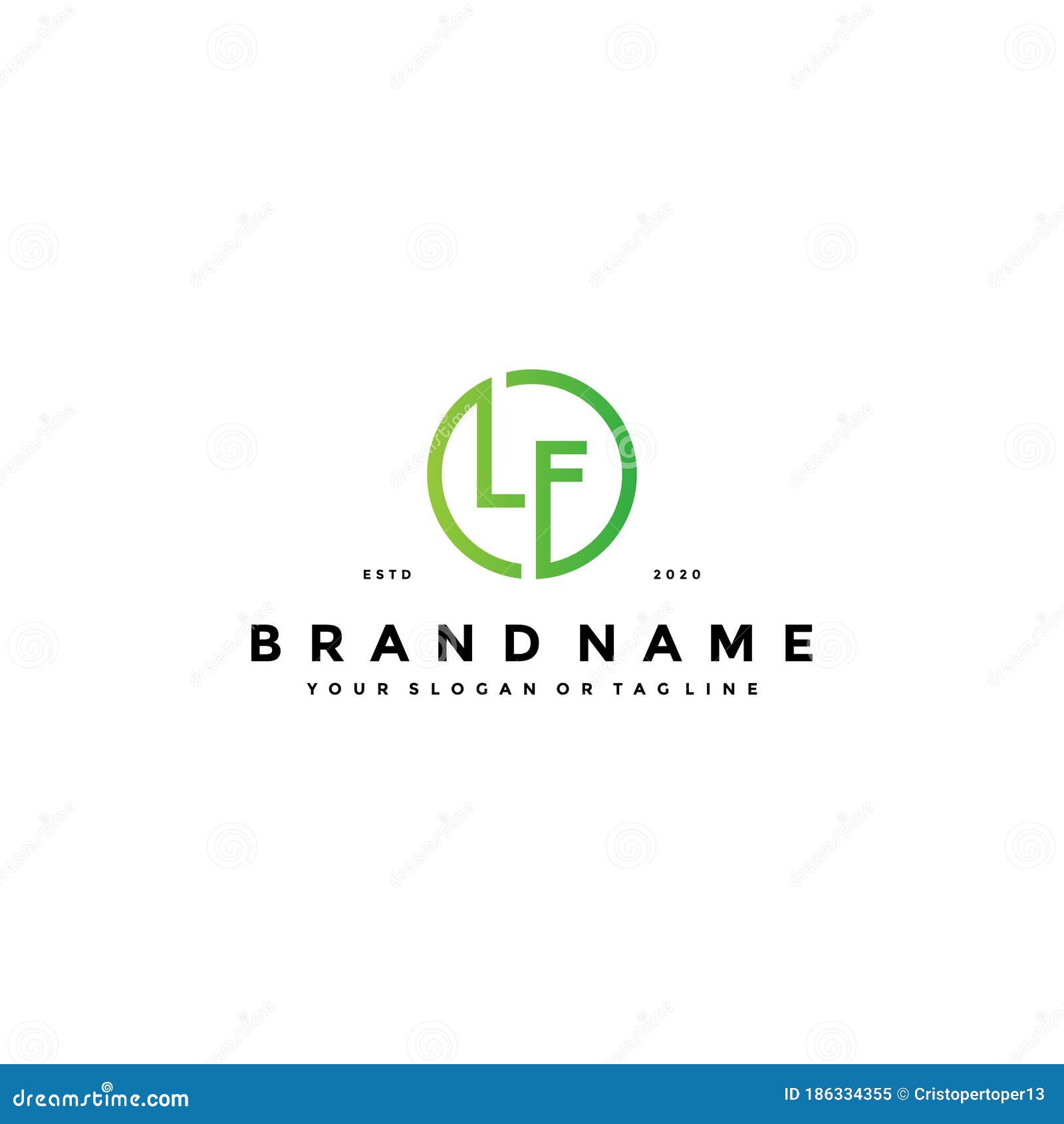 Vetor De Design Do Logotipo Da Letra Lf Ilustração do Vetor ...