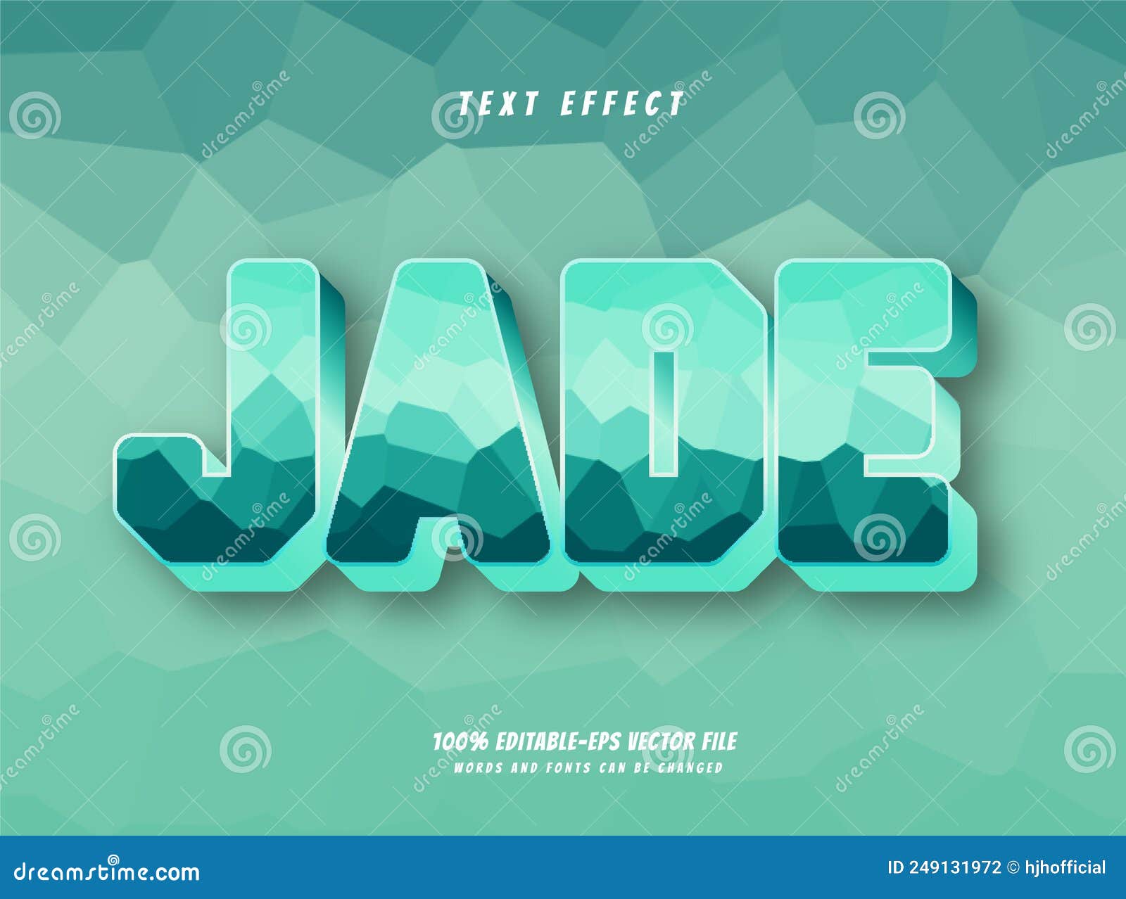 Vetor De Design De Efeito De Texto Jade Ilustração do Vetor ...