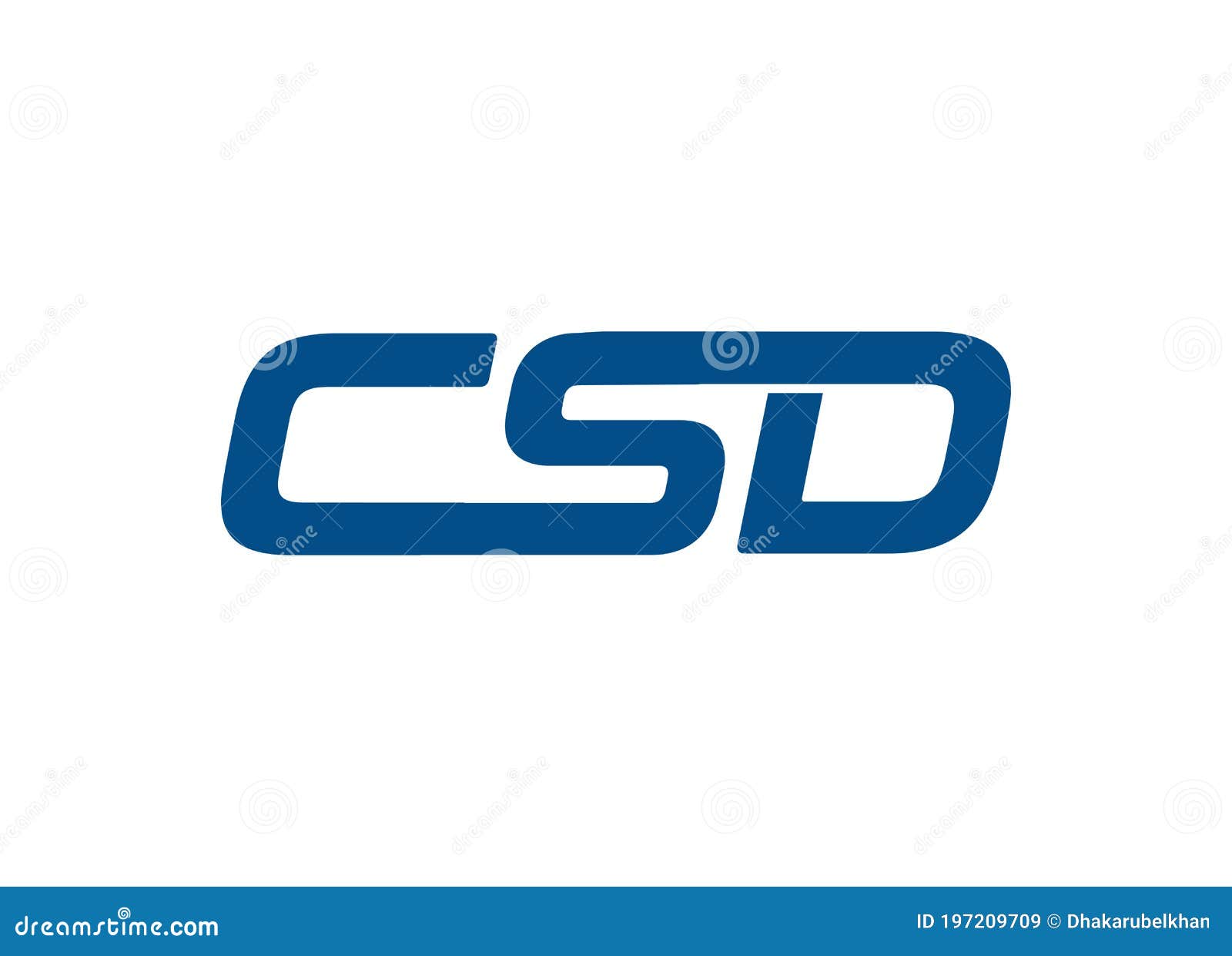 Vetor De Design De Logotipo De Letra Csd Ilustração do Vetor ...