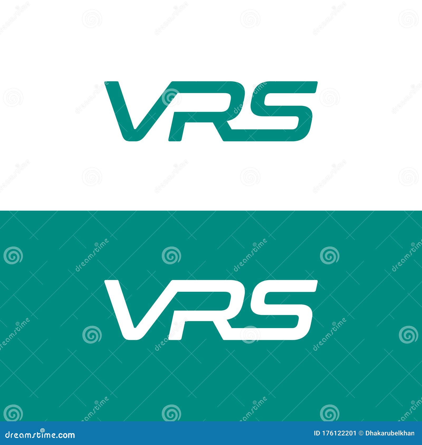 Vetor De Design De Logotipo De Letra Vrs Ilustração do Vetor ...