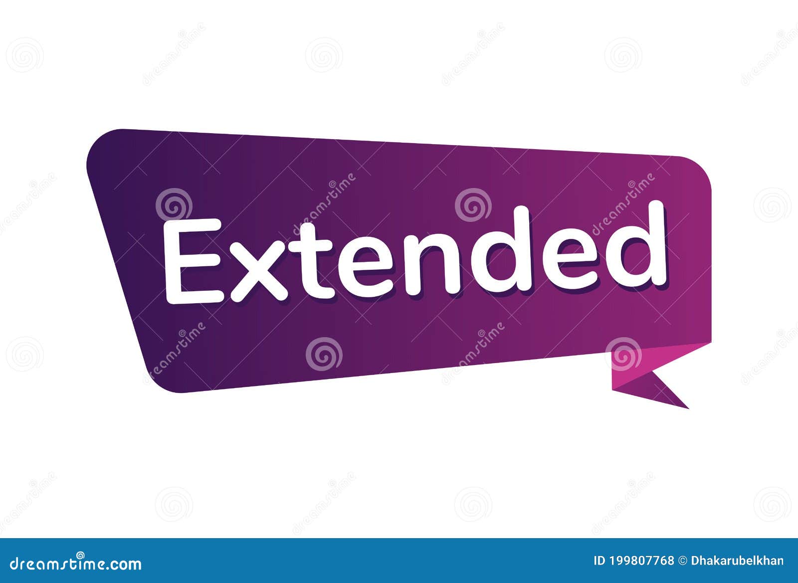 Vetor De Imagem Estendido, Design De Banner Estendido Ilustração do ...