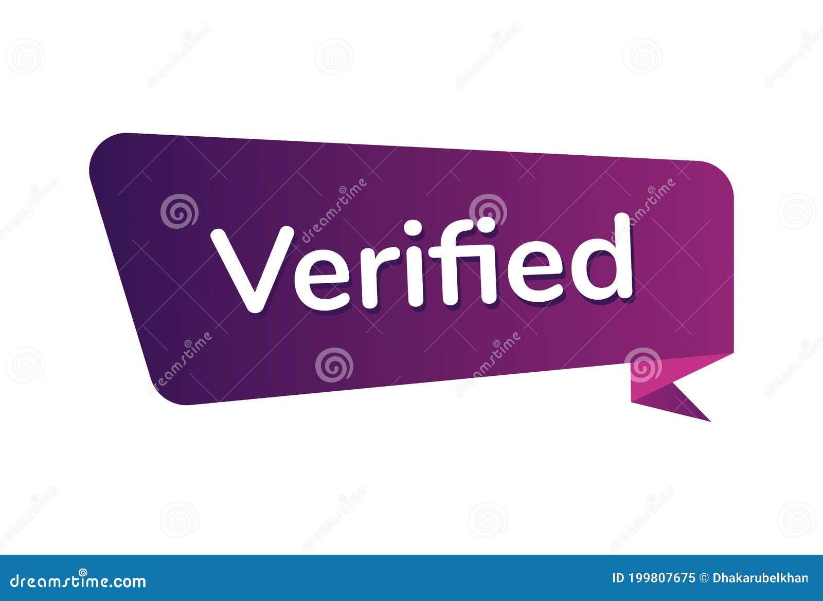 Vetor De Imagem Verificado, Design De Banner Verificado Ilustração do ...