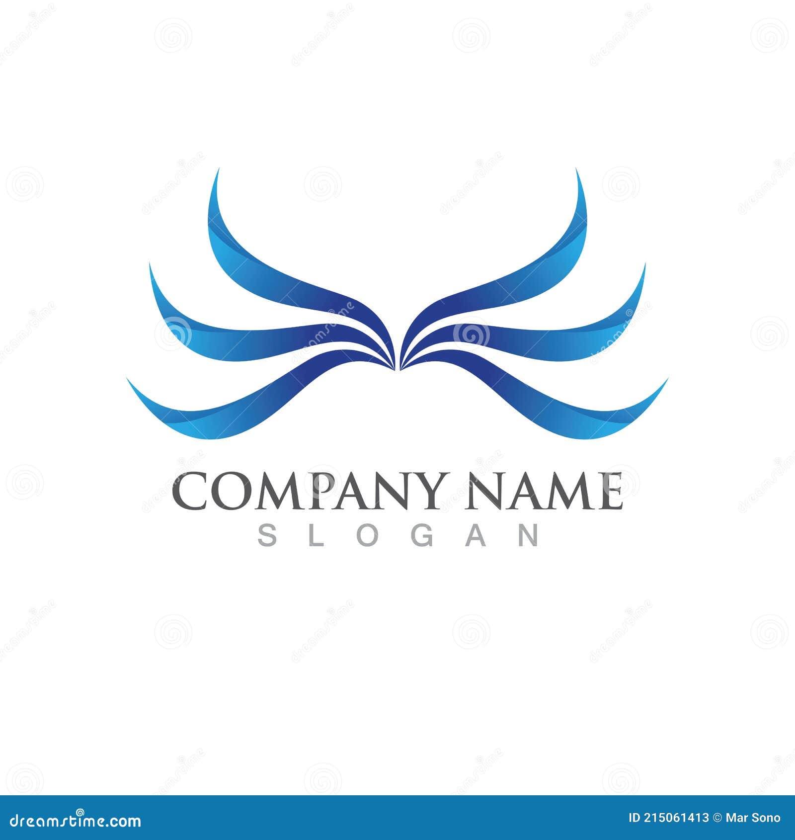 Vetor De Logotipo De Ave Azul Da Asa Ilustração do Vetor - Ilustração ...