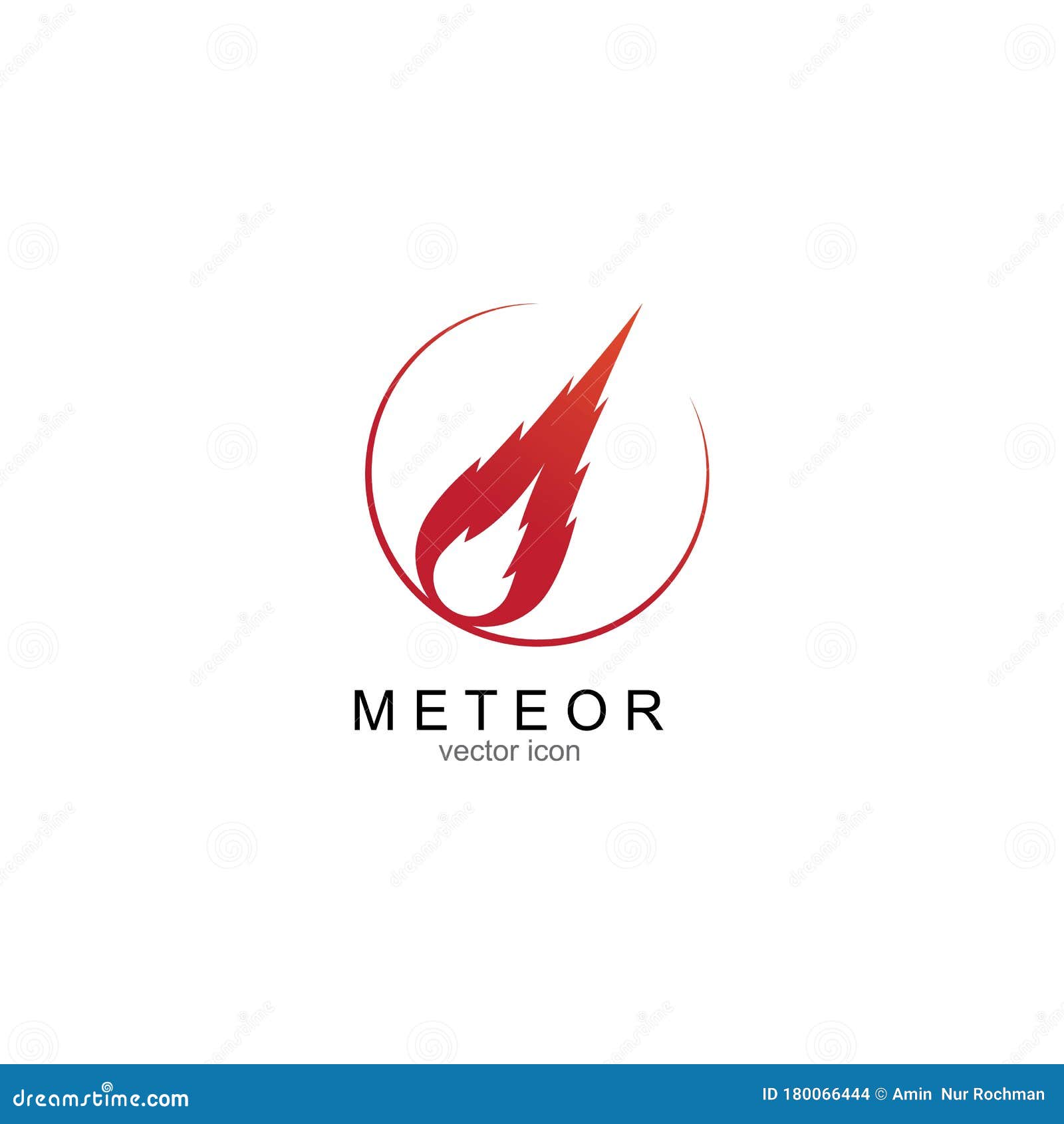 Vetor de logotipo meteoro ilustração do vetor. Ilustração de dinâmico ...