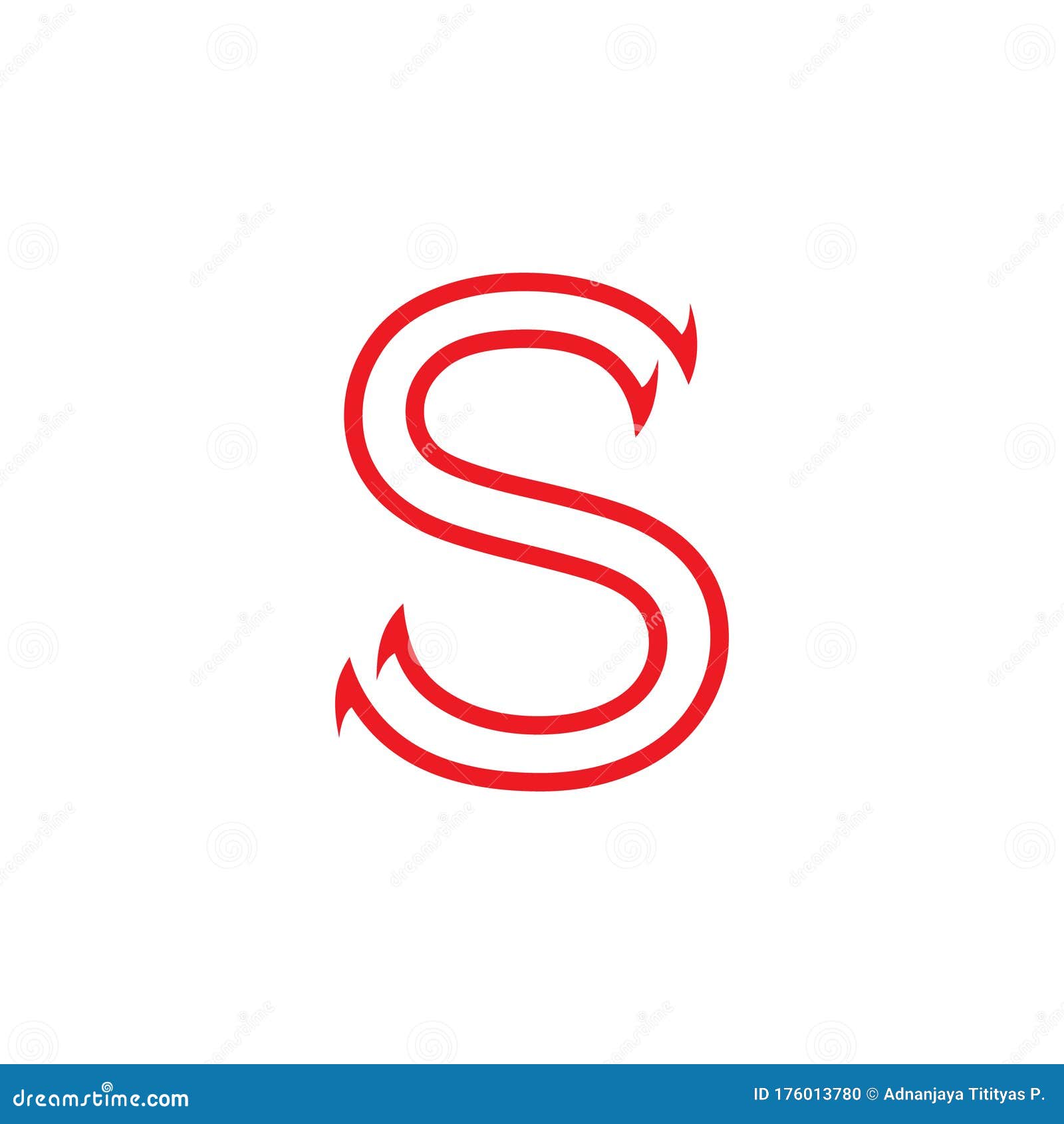 Vetor De Logotipo De Seta Simples Da Letra S Ilustração do Vetor ...