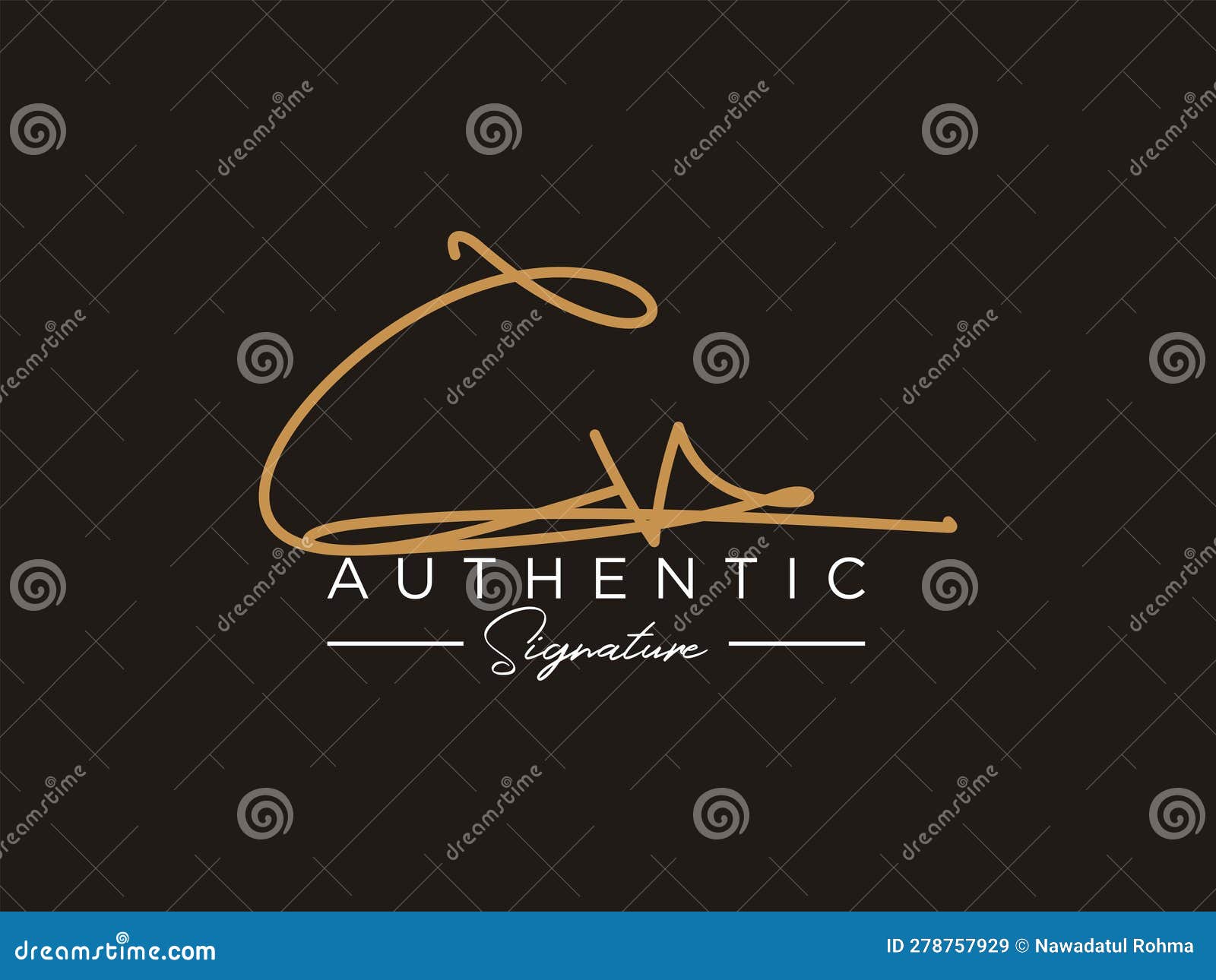 Vetor De Modelo De Logotipo De Assinatura Cv De Letra Ilustração do ...