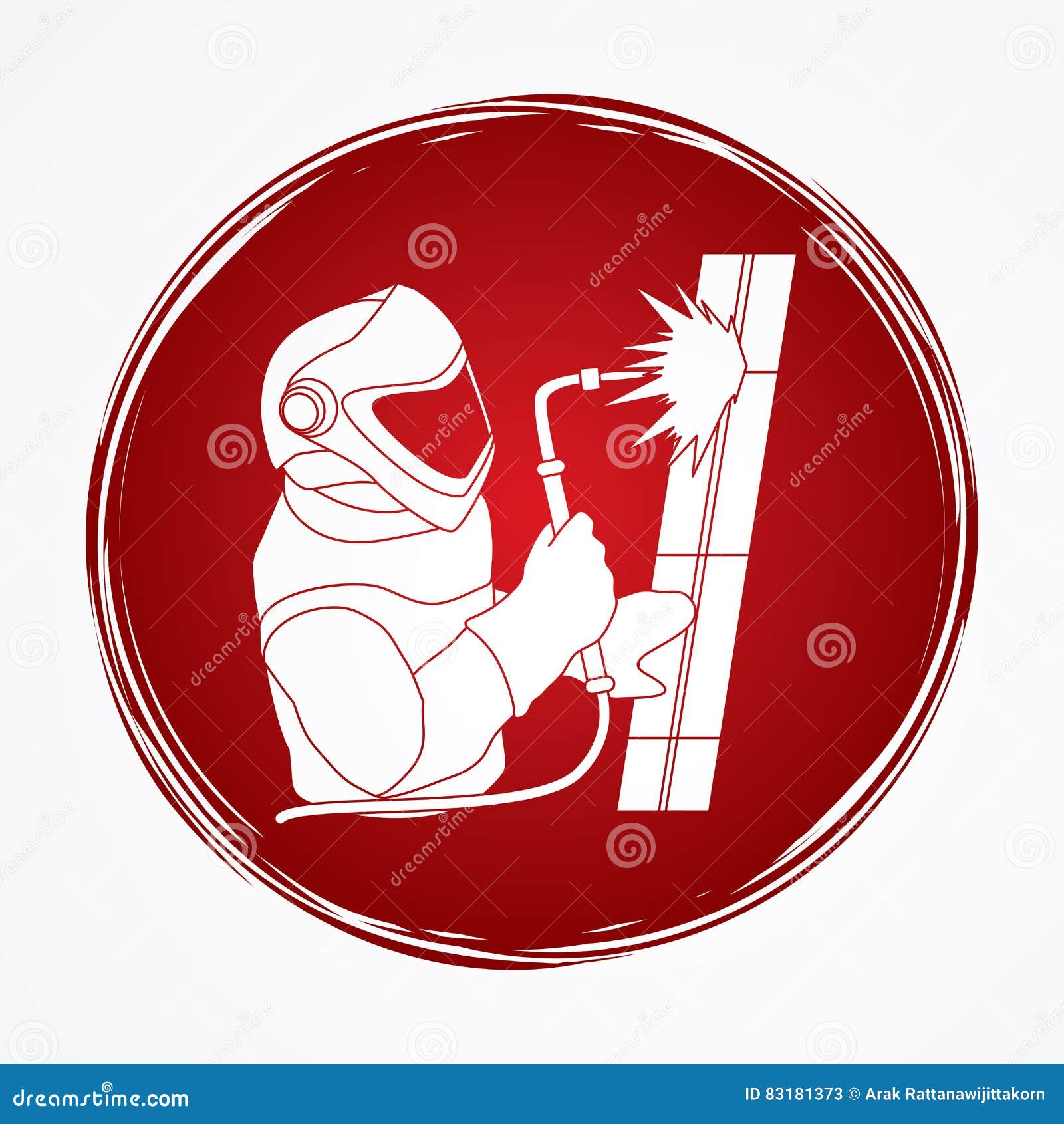 Vetor De Trabalho Do Soldador Ilustração do Vetor - Ilustração de feito ...