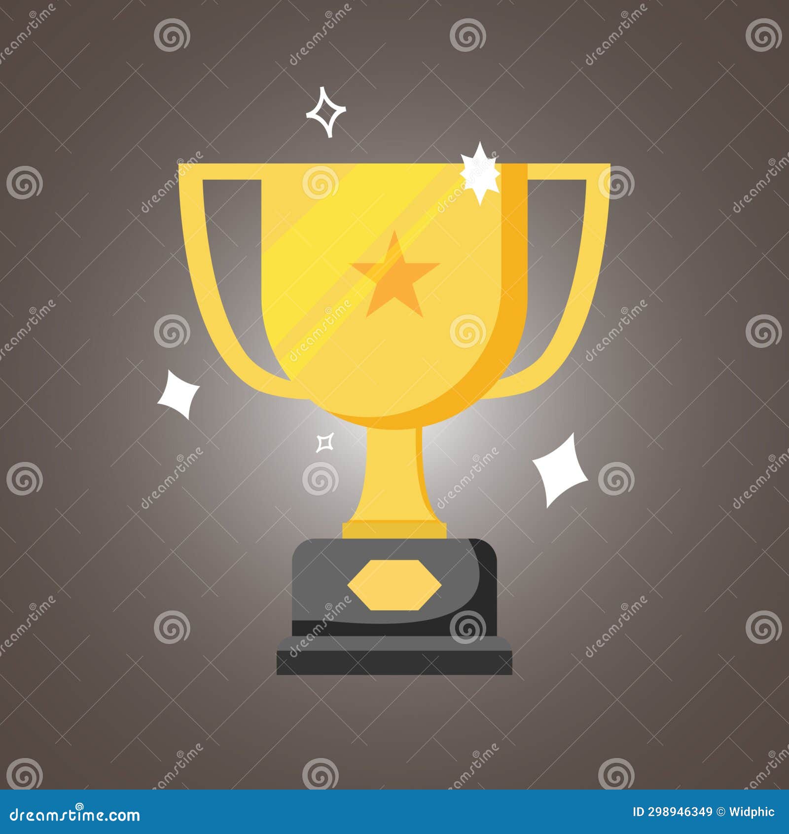 Vetor de trofia ilustração do vetor. Ilustração de vetor - 298946349