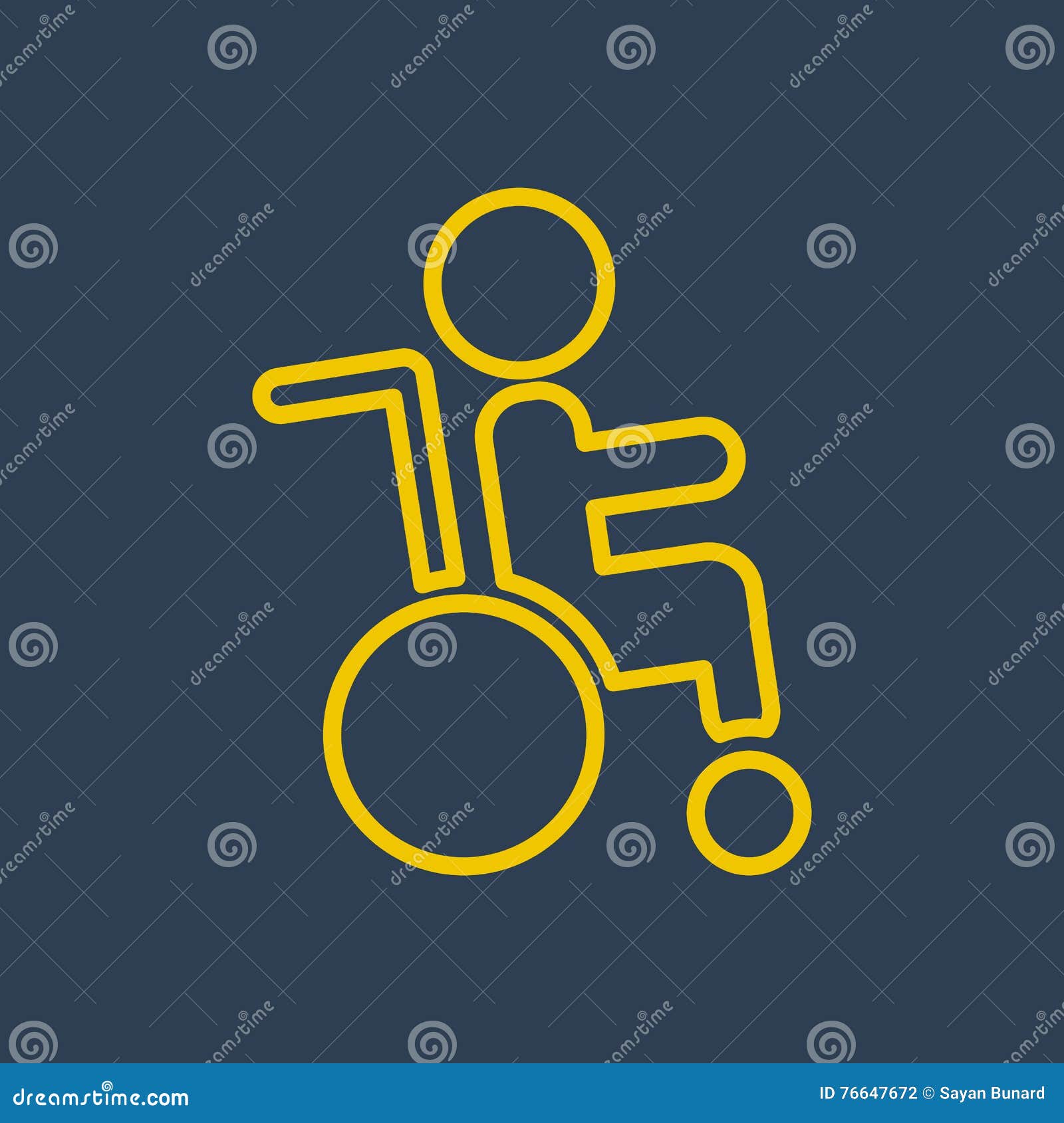 Vetor Deficiente Do Logotipo Do ícone Ilustração do Vetor - Ilustração ...