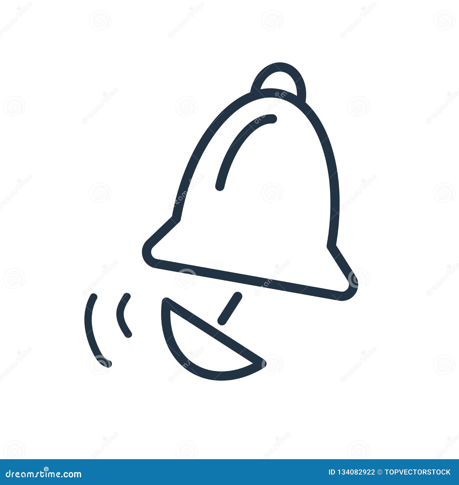 Vetor Do ícone De Bell Isolado No Fundo Branco, Sinal De Bell ...