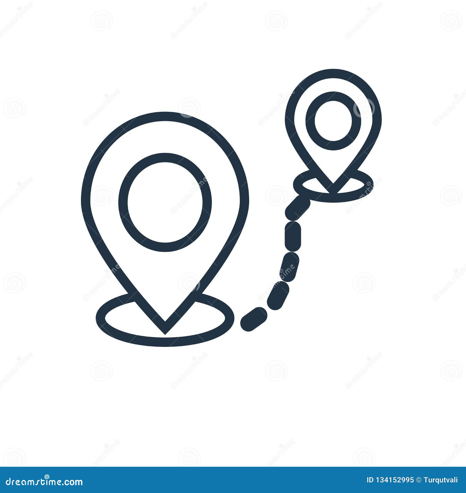 Vetor Do ícone Do Destino Isolado No Fundo Branco, Sinal De Destino ...