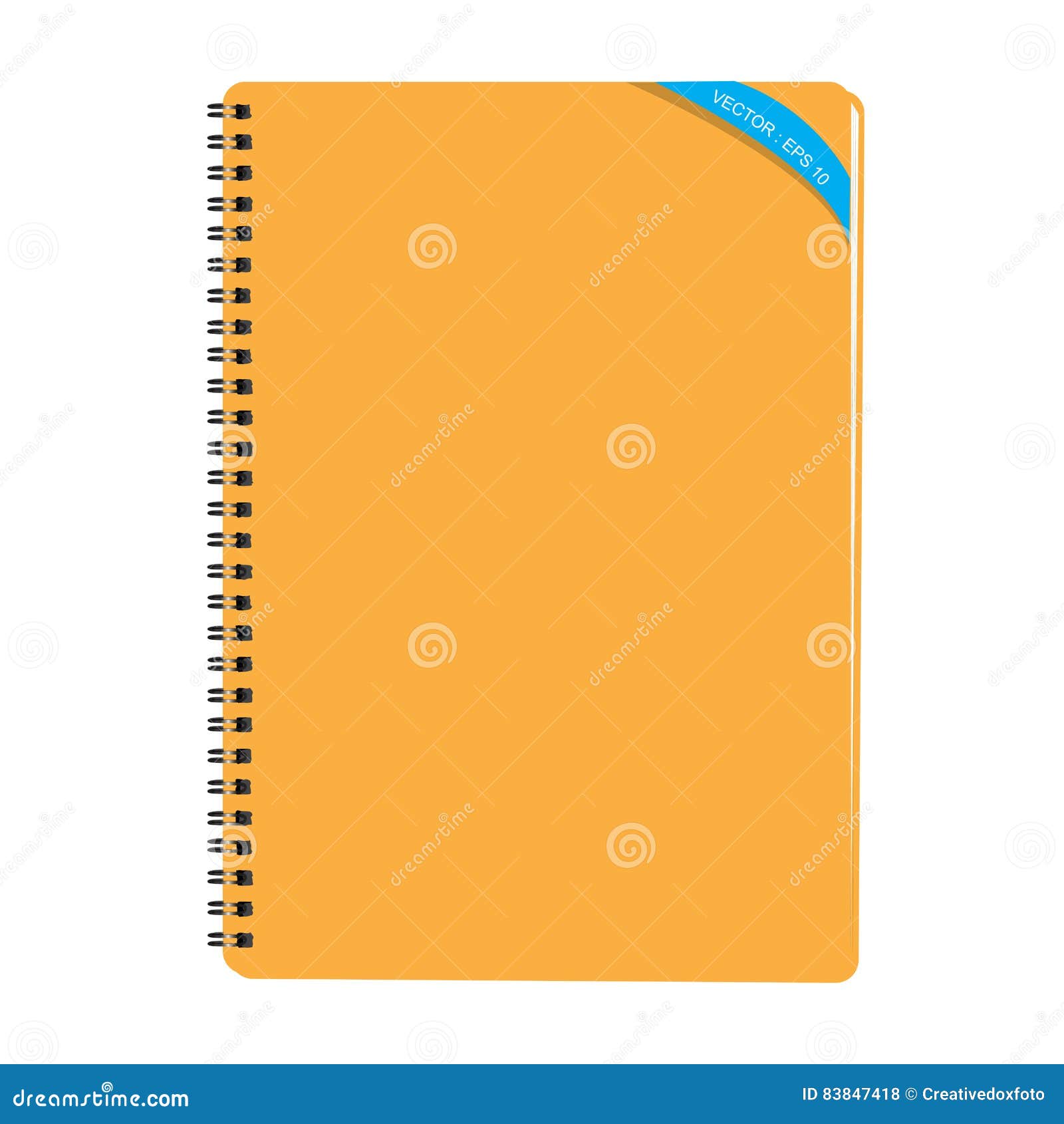 Vetor do caderno ilustração do vetor. Ilustração de escrita - 83847418