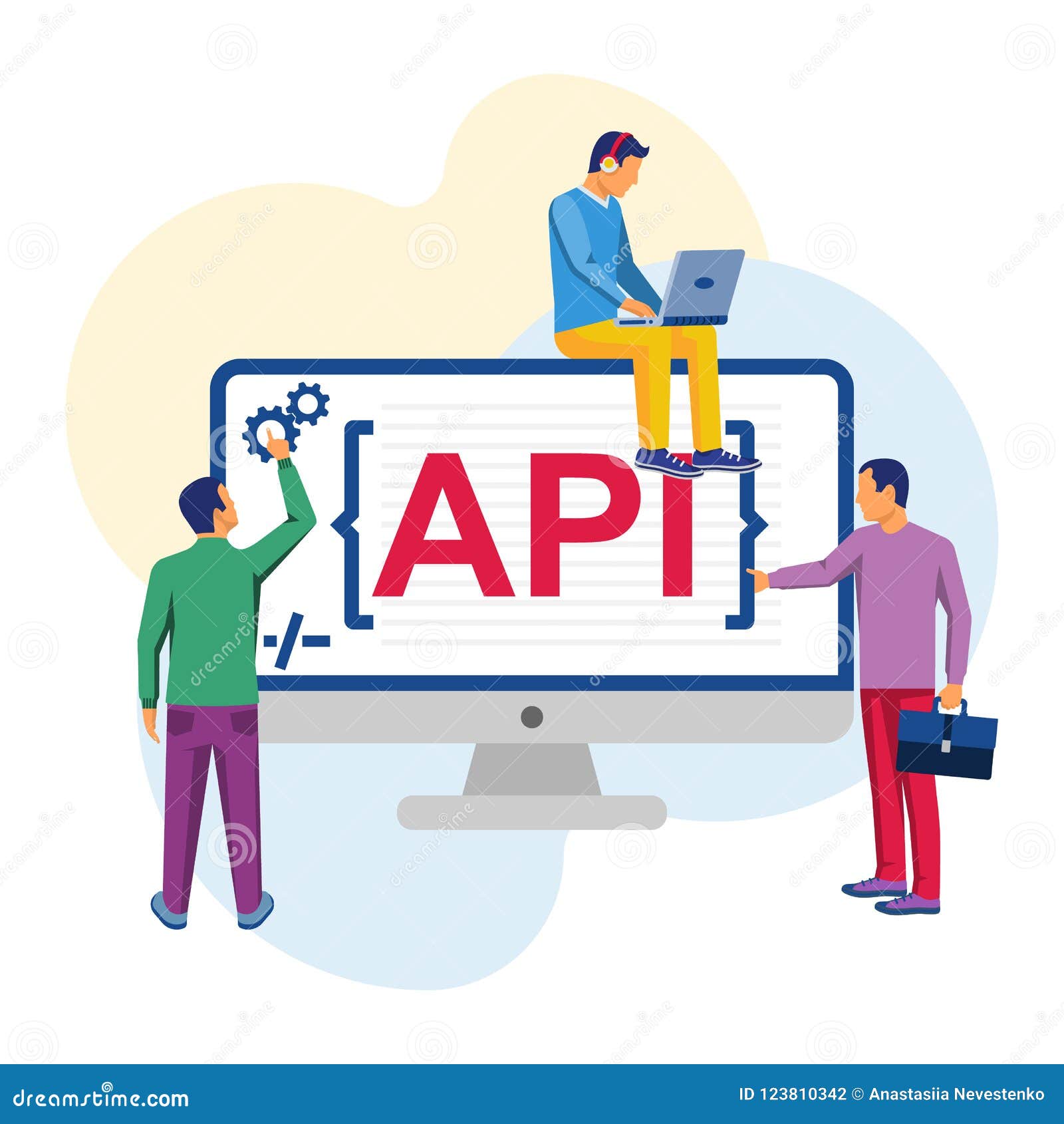 Vetor do conceito do API ilustração do vetor. Ilustração de ...