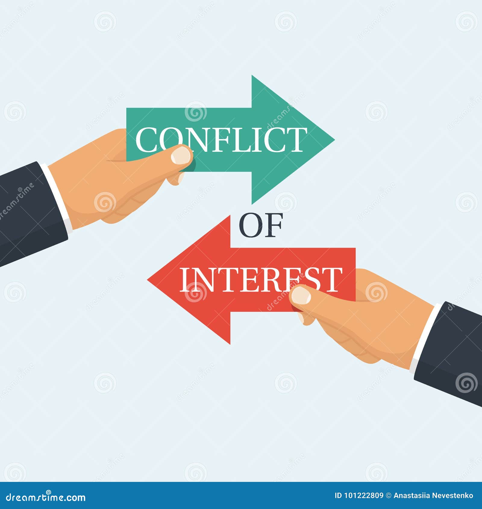 Vetor Do Conflito De Interesses Ilustração do Vetor - Ilustração de ...