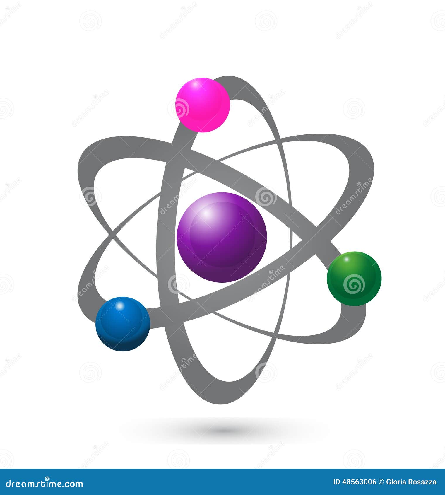 Vetor Do Elétron Molecular Do átomo Ilustração do Vetor - Ilustração de ...