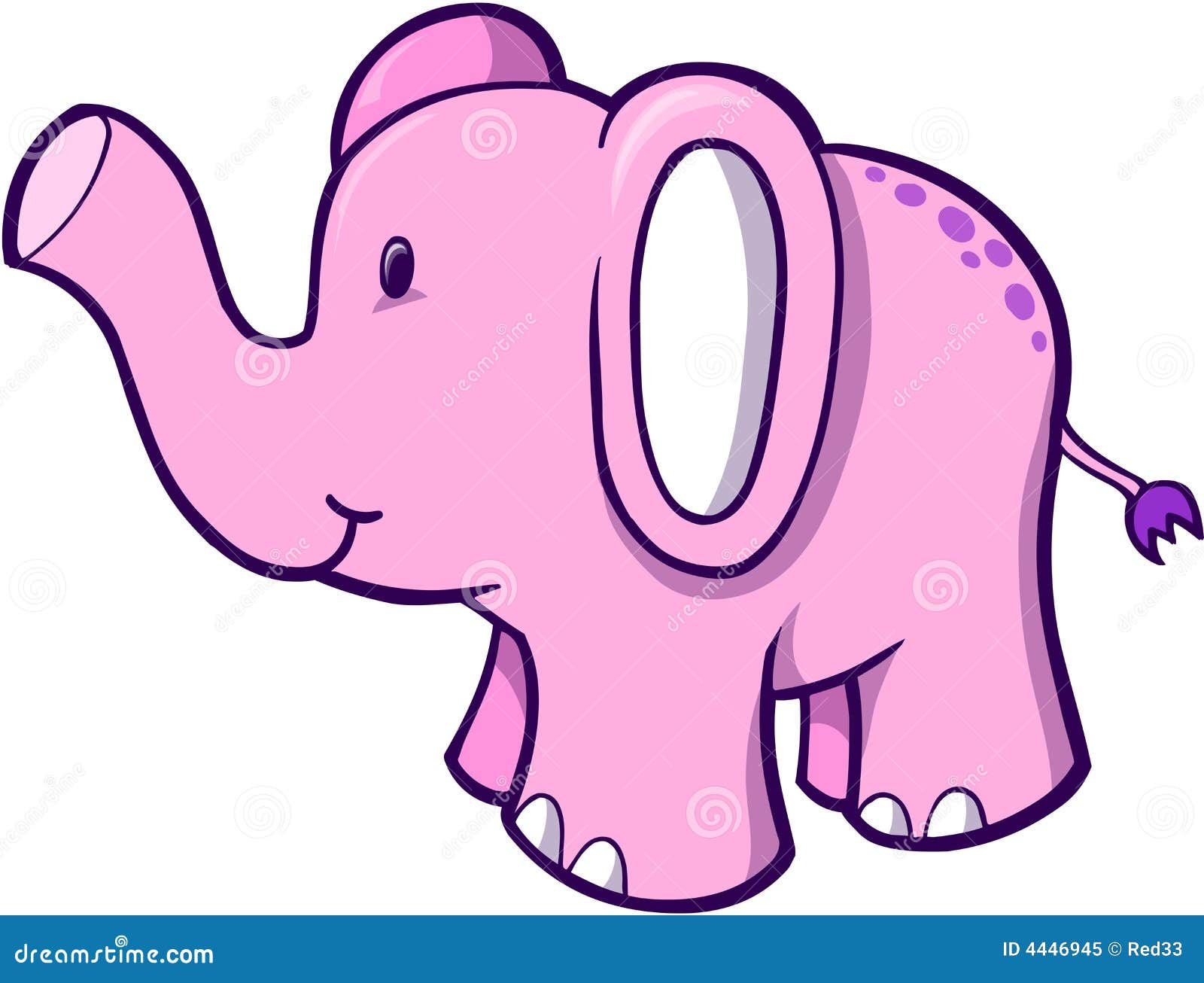 Vetor Do Elefante Cor-de-rosa Ilustração do Vetor - Ilustração de temas ...