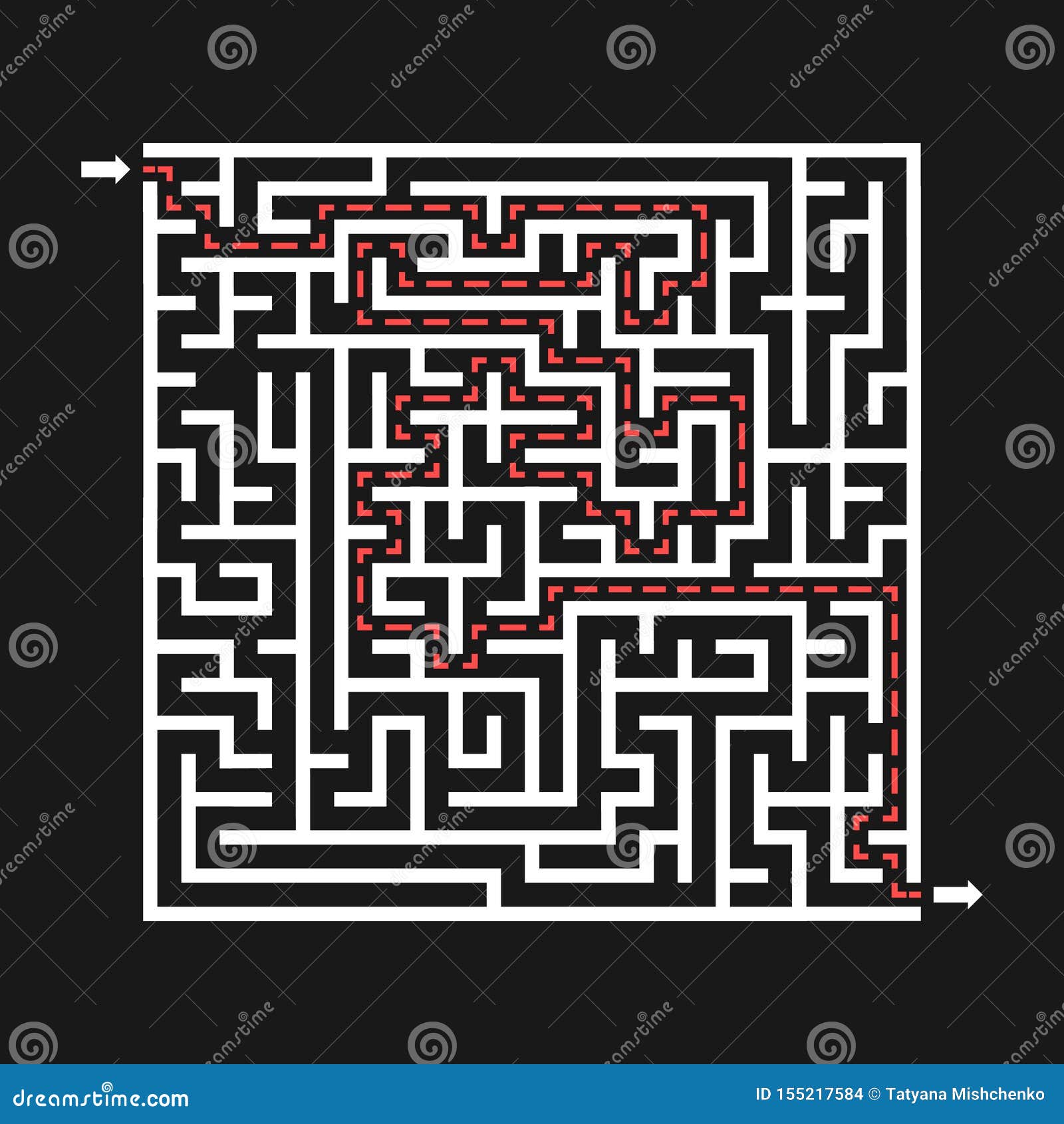 Vetor Do Elemento Do Projeto Da Forma Do Labirinto Ilustração do Vetor ...