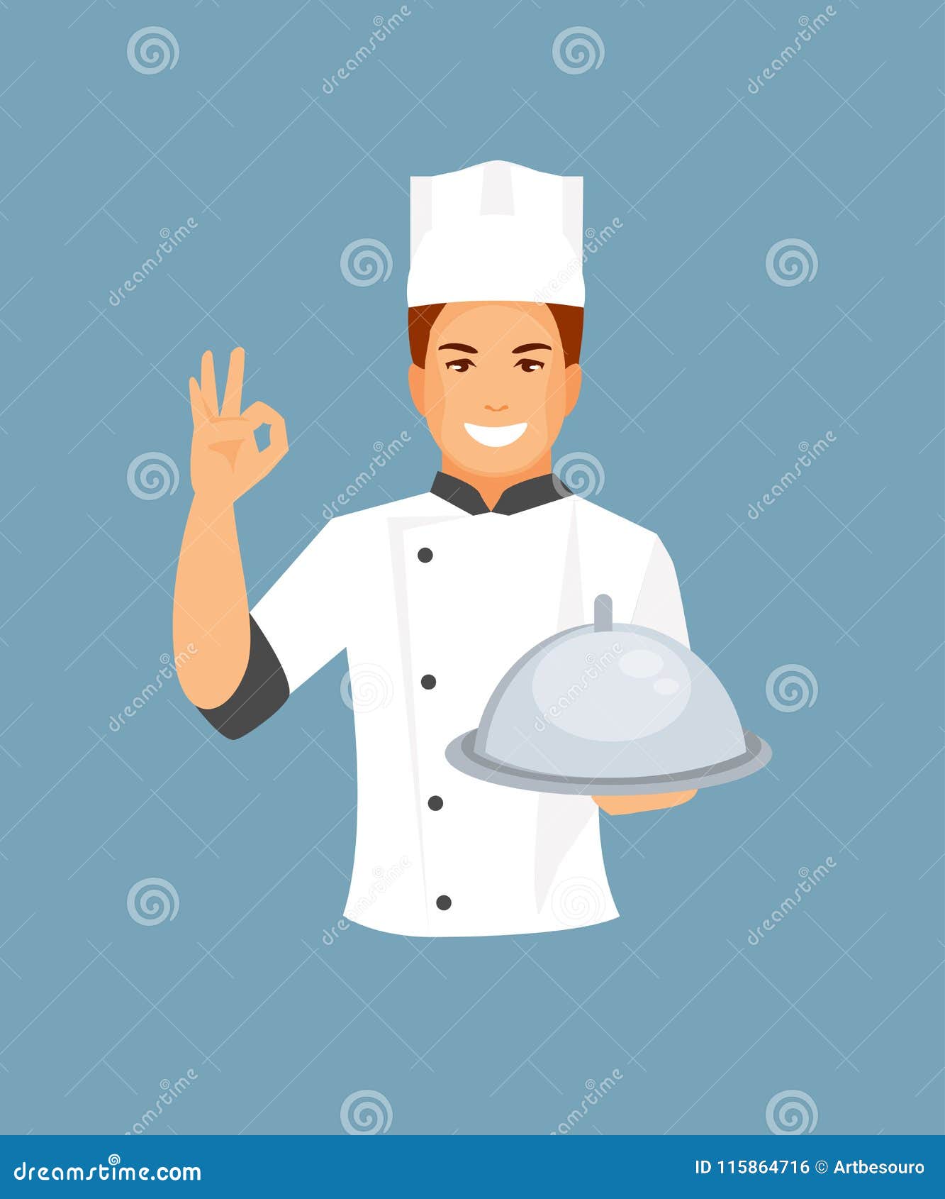 Vetor Do Homem Do Cozinheiro Ilustração do Vetor - Ilustração de ...