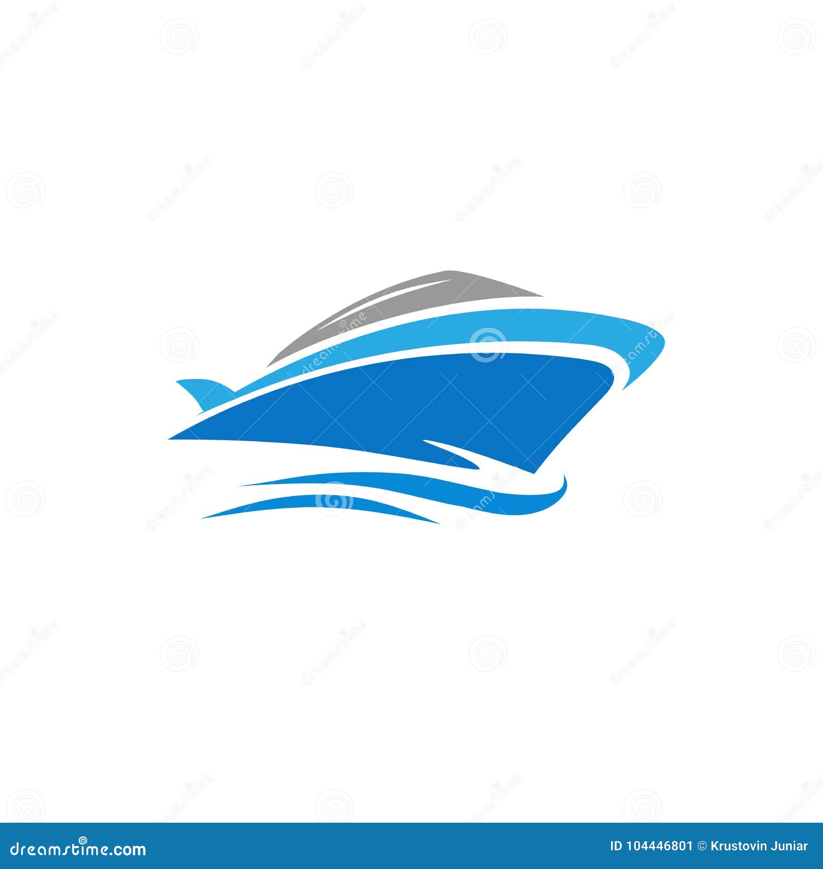 Vetor Do Iate, Conceito Do Logotipo Do Barco Da Velocidade Ilustração ...