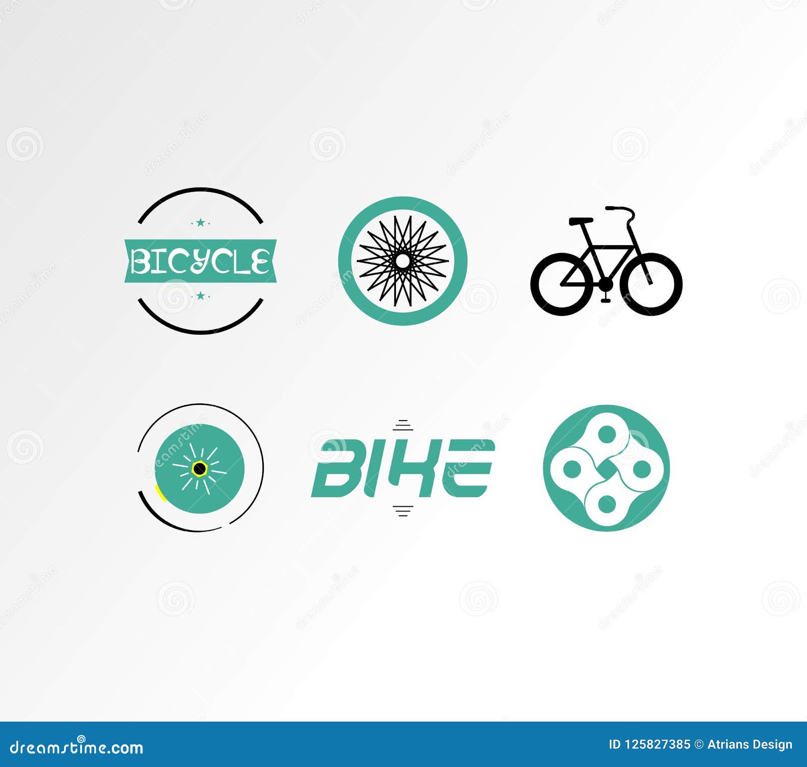 Vetor Do Logotipo Da Bicicleta, Ciclo Logo Collection Ilustração do ...
