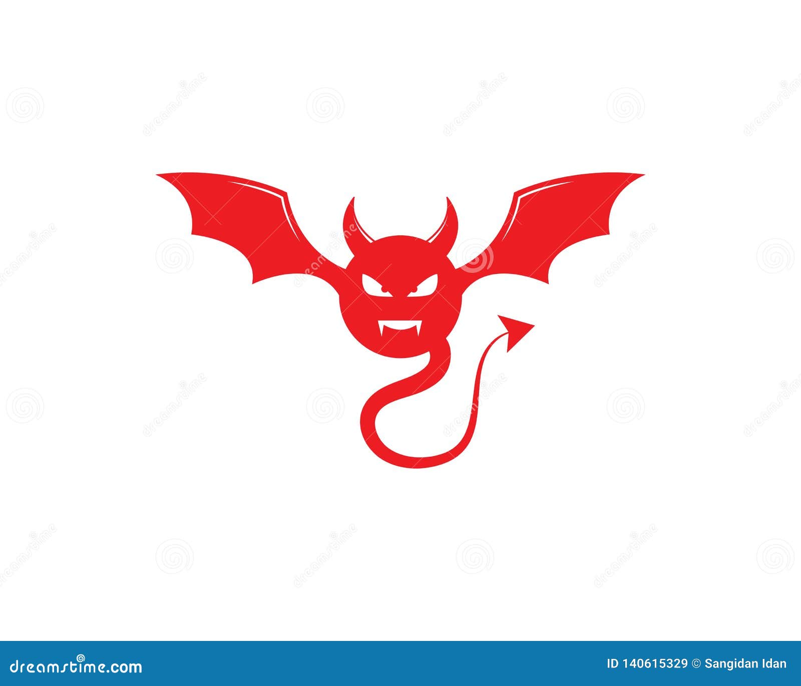 Vetor do logotipo do diabo ilustração do vetor. Ilustração de equipe ...