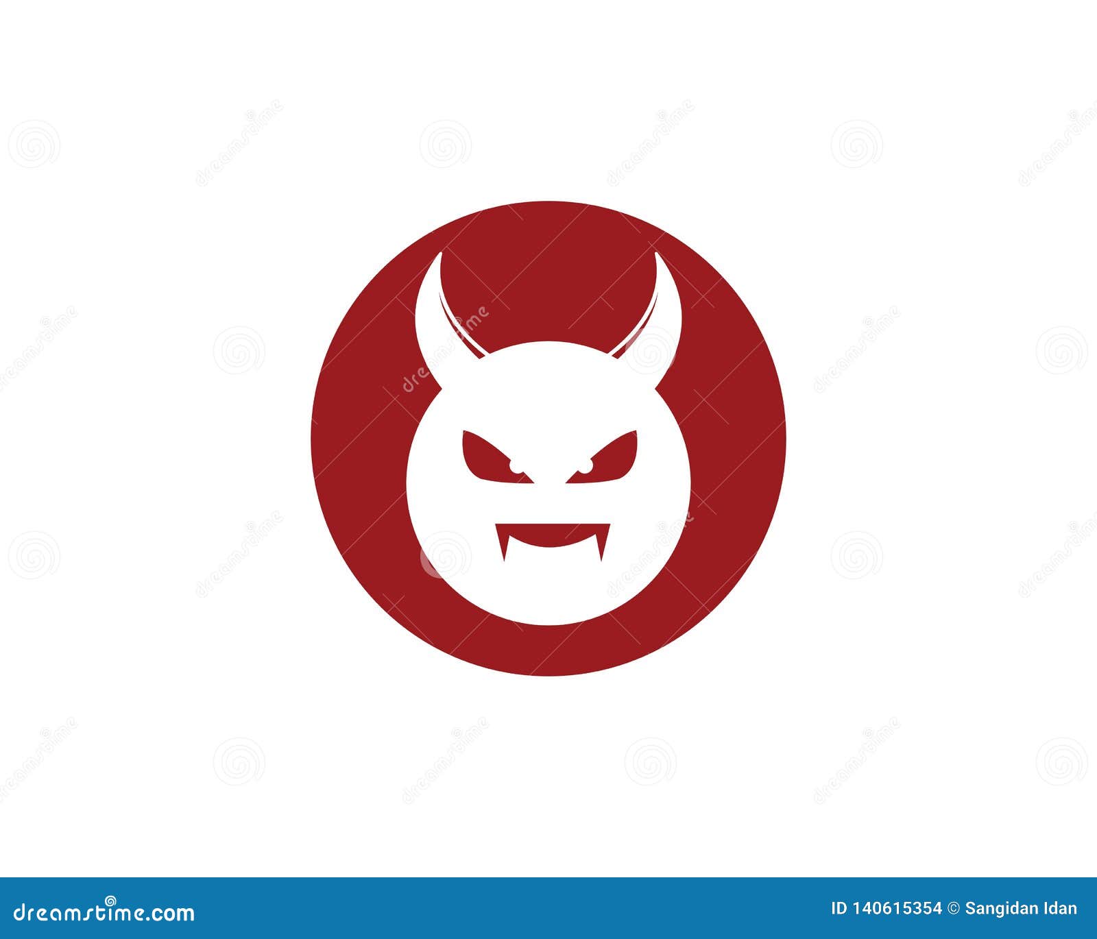Vetor do logotipo do diabo ilustração do vetor. Ilustração de arte ...