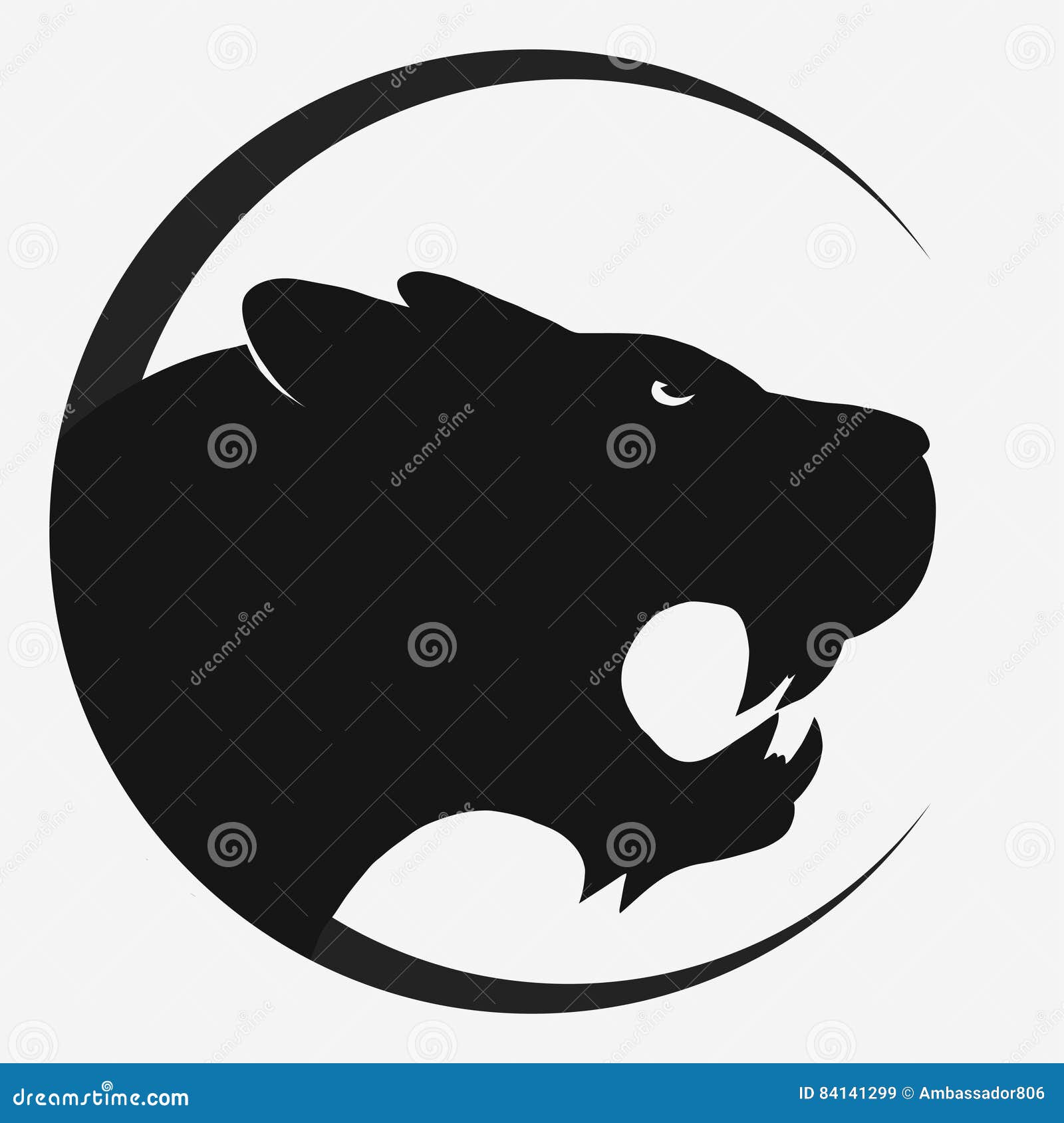 Vetor do logotipo do tigre ilustração do vetor. Ilustração de emblema ...